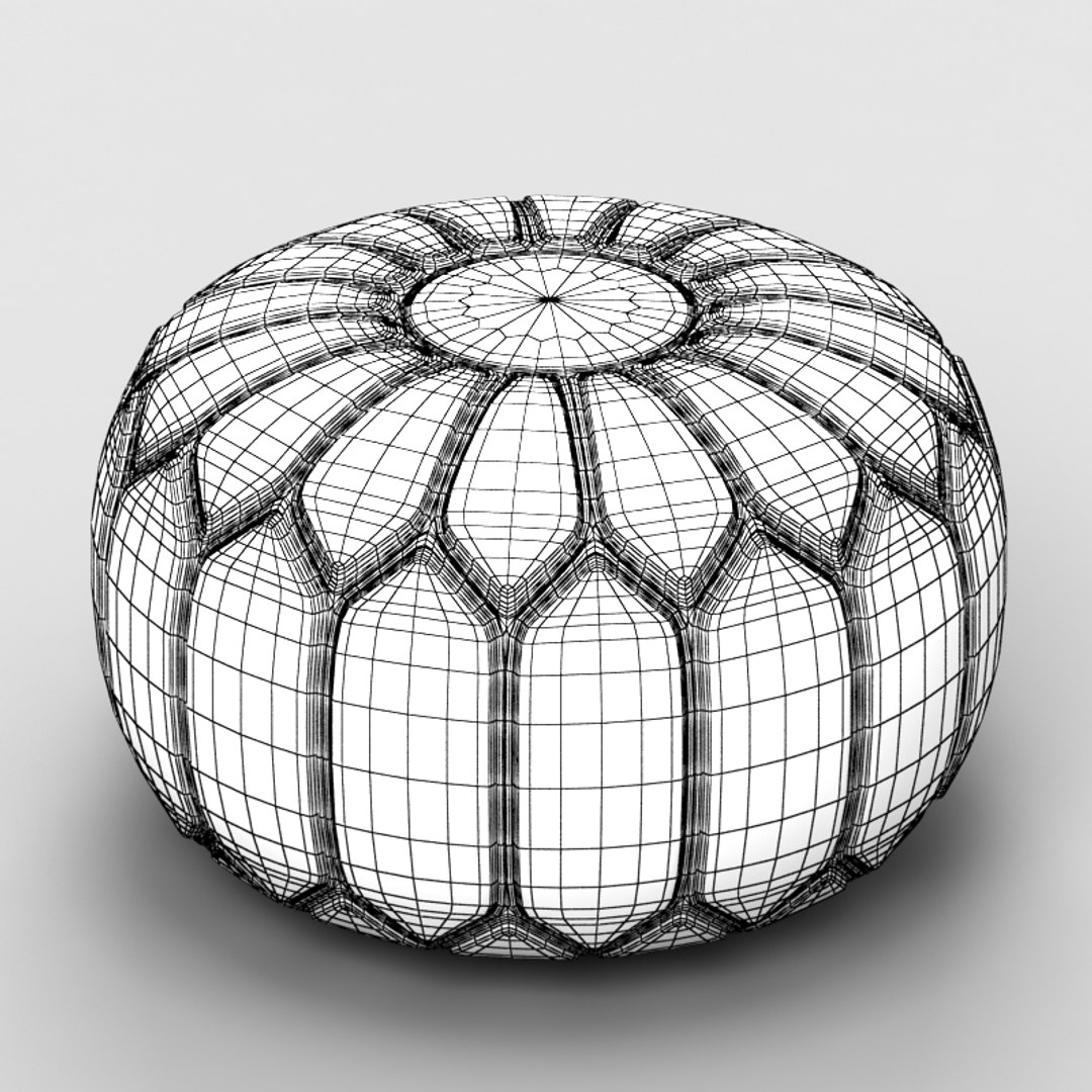 pouf ottoman 3d model