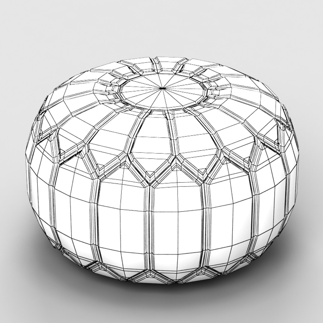pouf ottoman 3d model