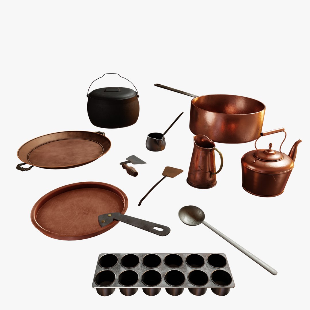 Old kitchenware 3D - TurboSquid 1883544