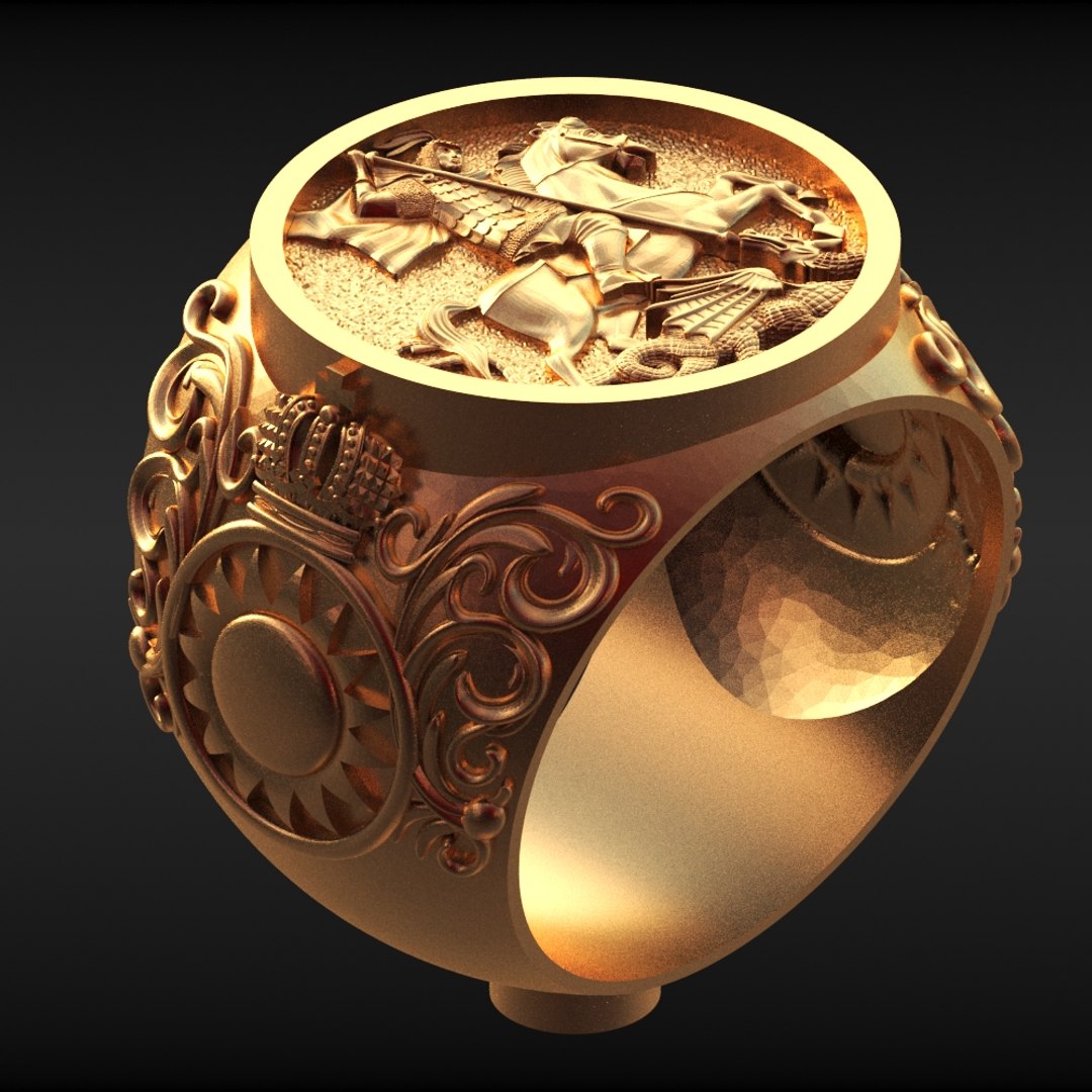 3D saint george ring model - TurboSquid 1226596