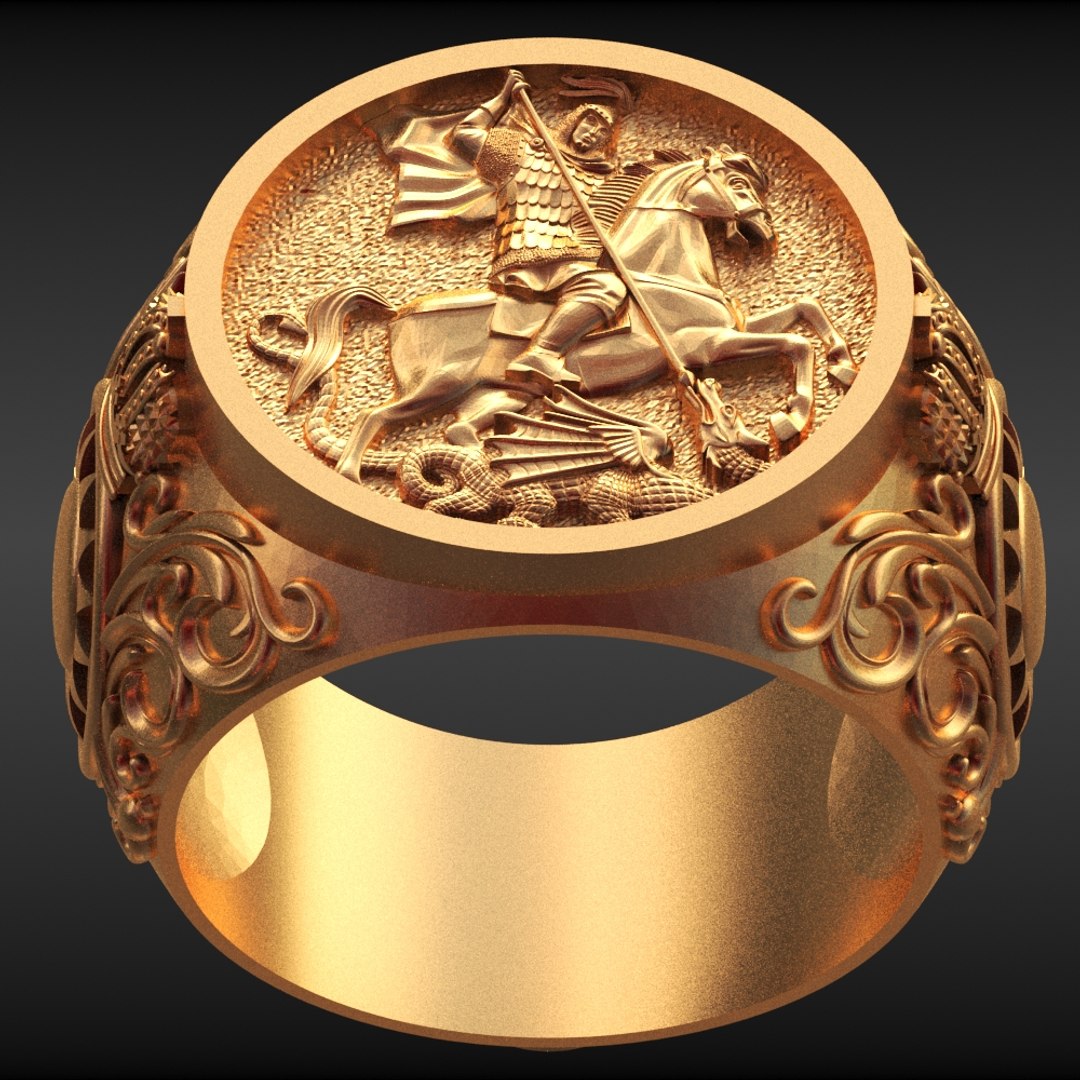 3D saint george ring model - TurboSquid 1226596