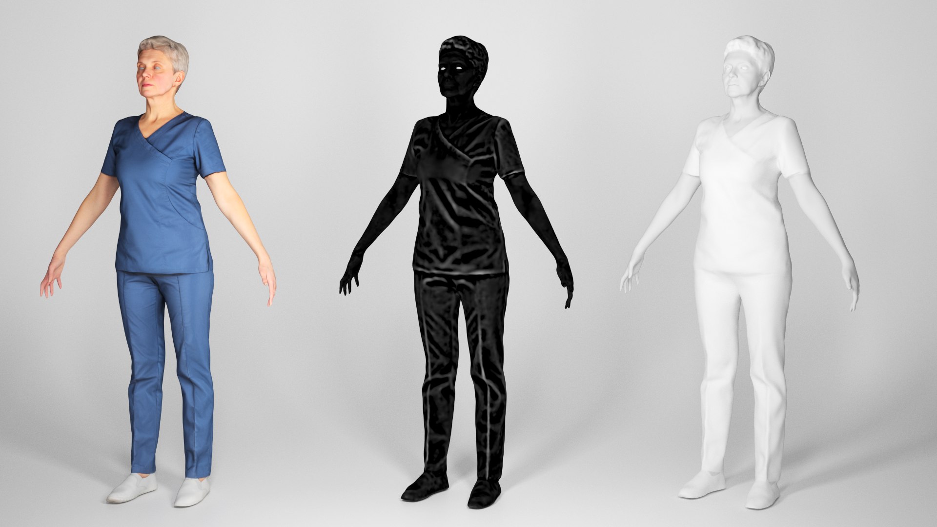 3D Animation Ready Surgical Nurse - TurboSquid 1511680