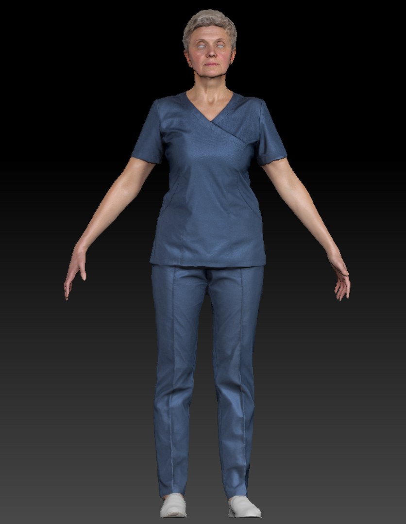 3D Animation Ready Surgical Nurse - TurboSquid 1511680