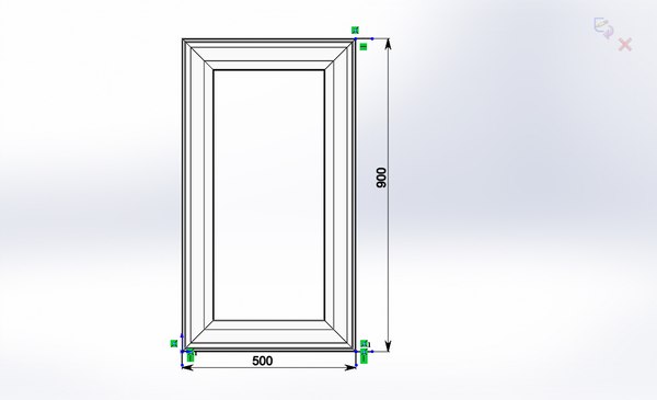 plastic window 3d model