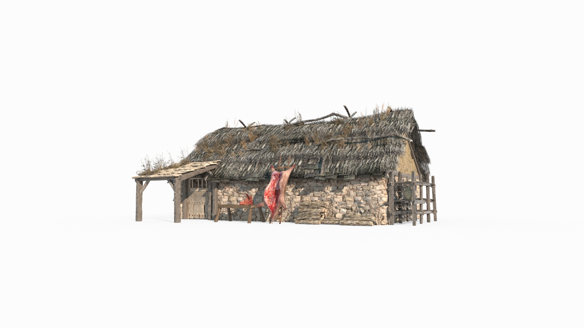Medieval Architectural Houses 3D Model - TurboSquid 2325612