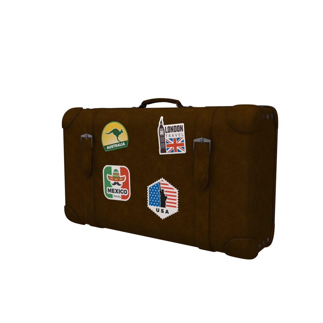 Travel Bag Cartoon 3D Model - TurboSquid 1986025
