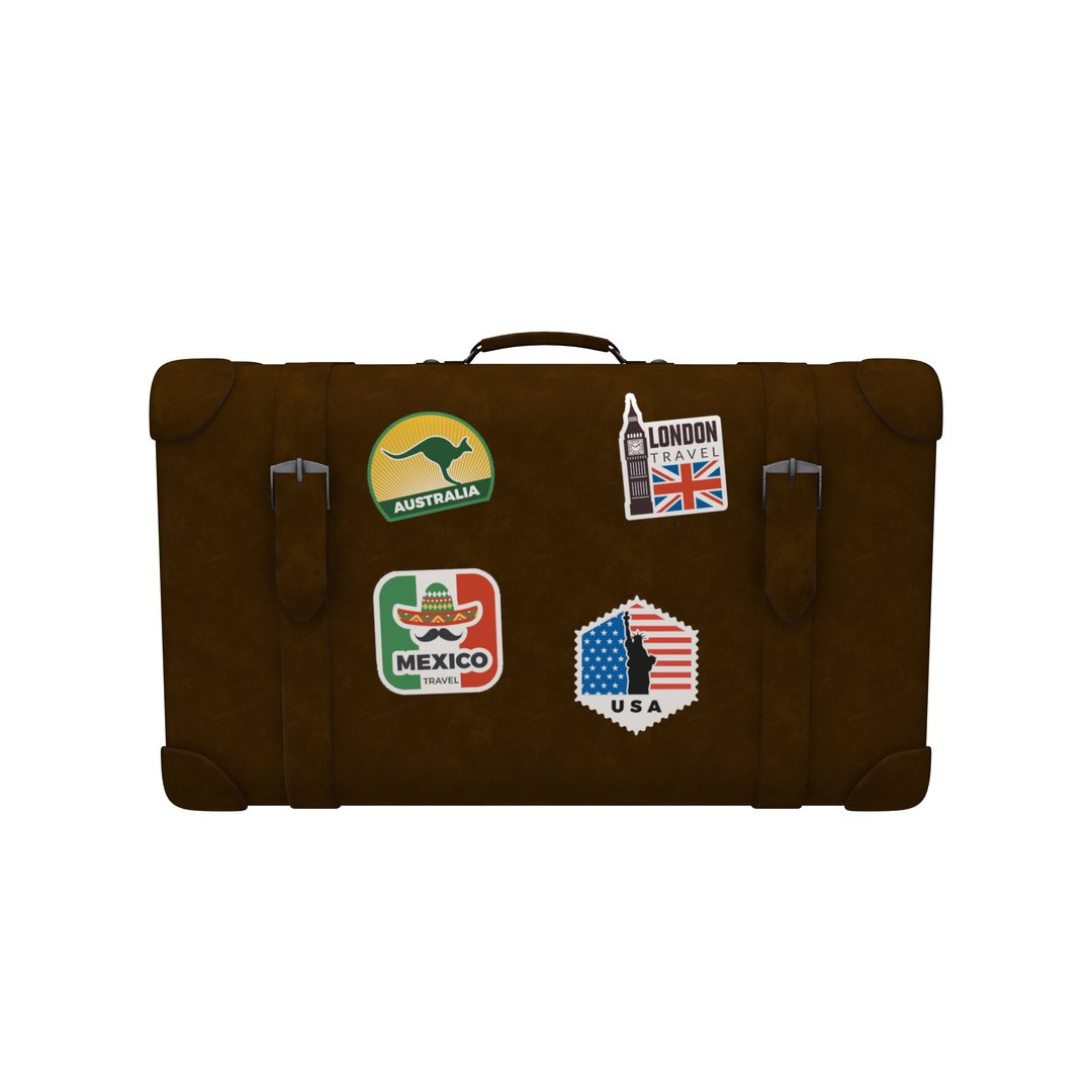 Travel Bag Cartoon 3D Model - TurboSquid 1986025