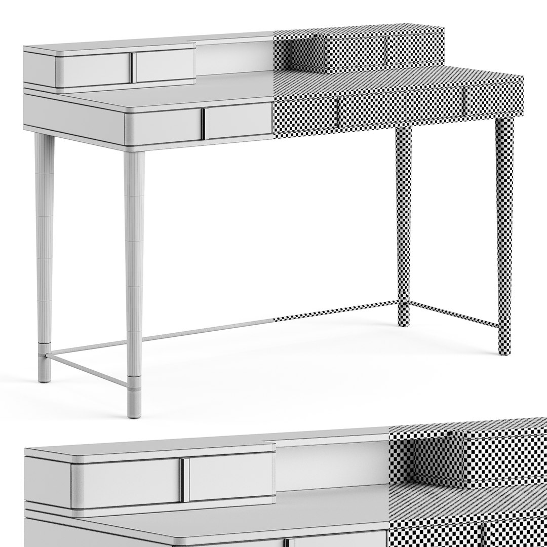 3D Model Oasis Group Dama Writing Desk - TurboSquid 1933076