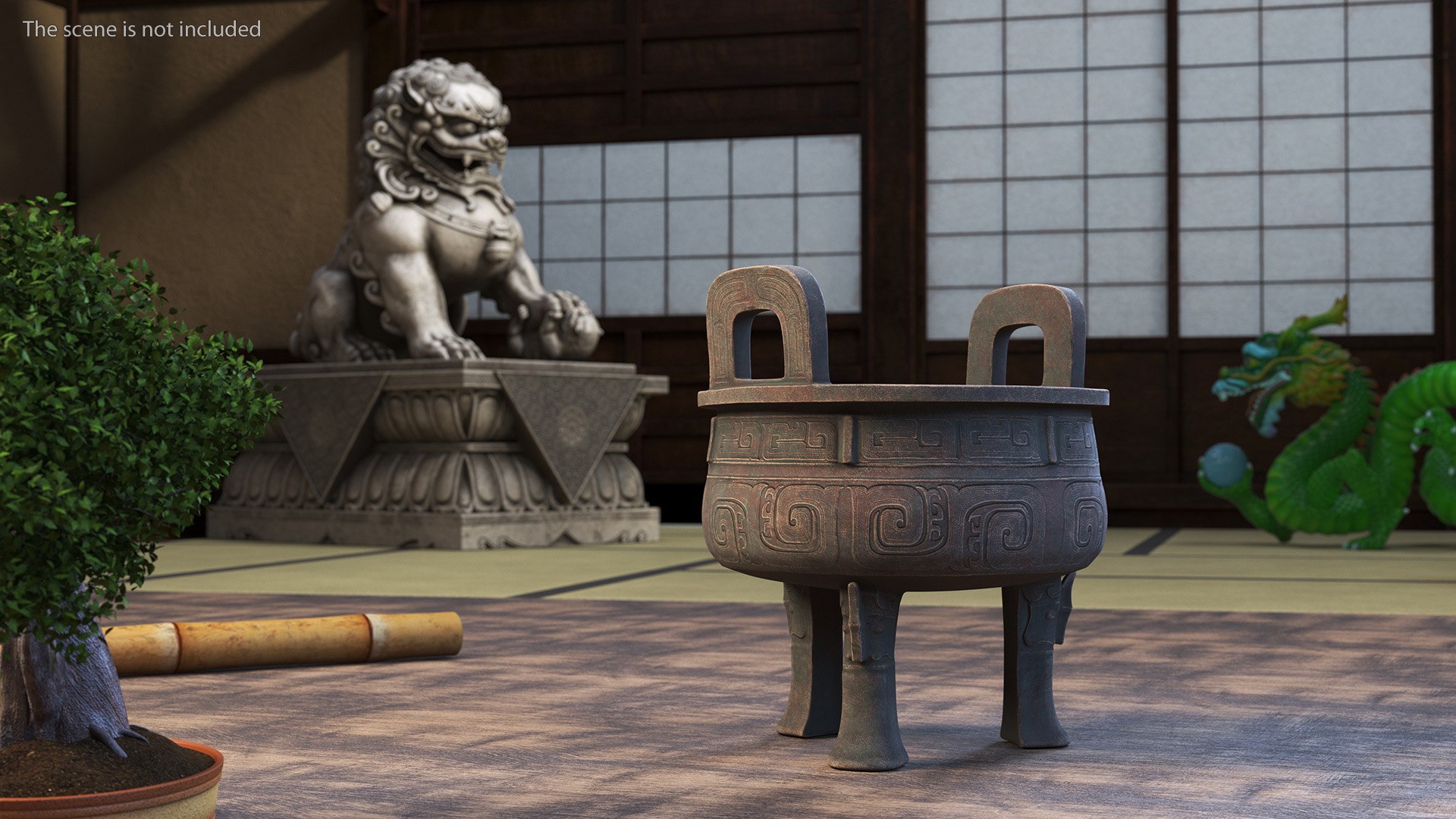 3D Model Antique Chinese Cauldron For 3D Print - TurboSquid 2258150