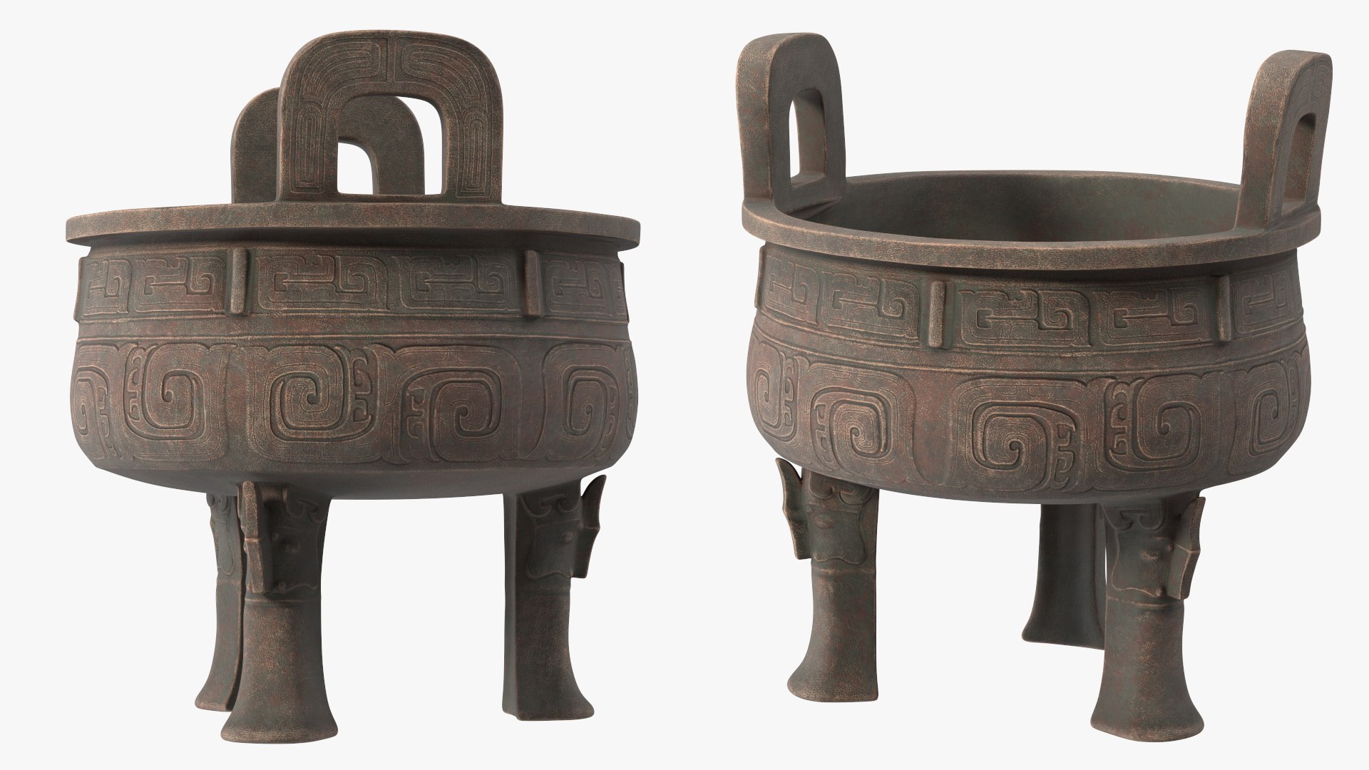 3D Model Antique Chinese Cauldron For 3D Print - TurboSquid 2258150