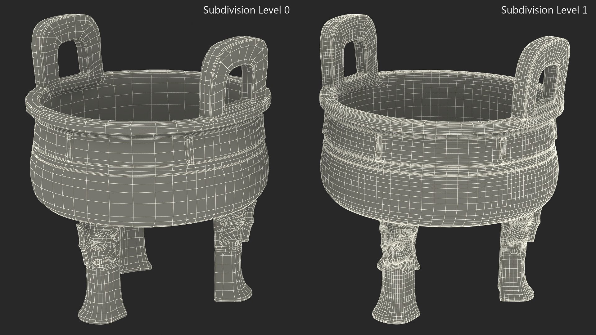 3D Model Antique Chinese Cauldron For 3D Print - TurboSquid 2258150