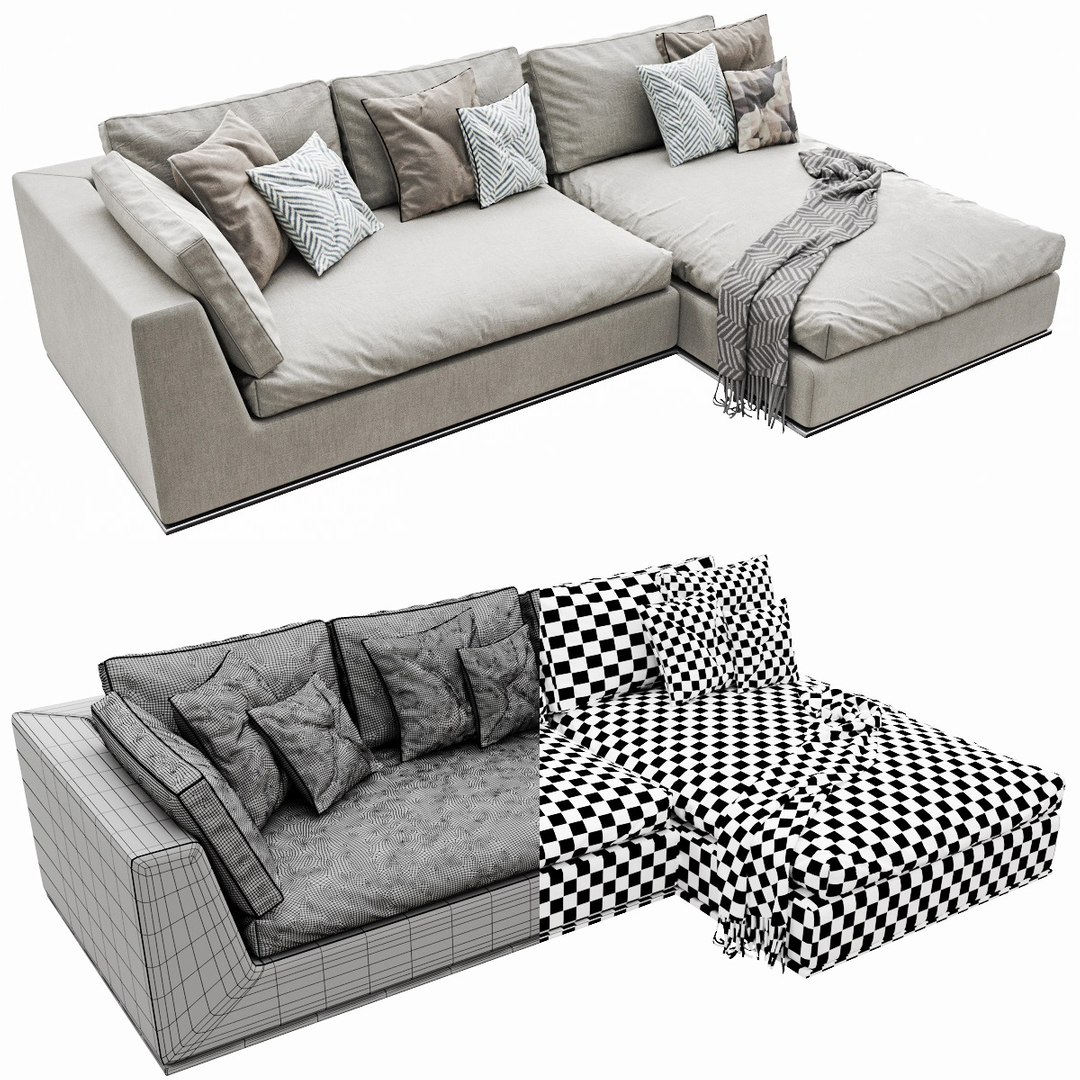 Hamilton Corner Sofa 3D Model - TurboSquid 1410107