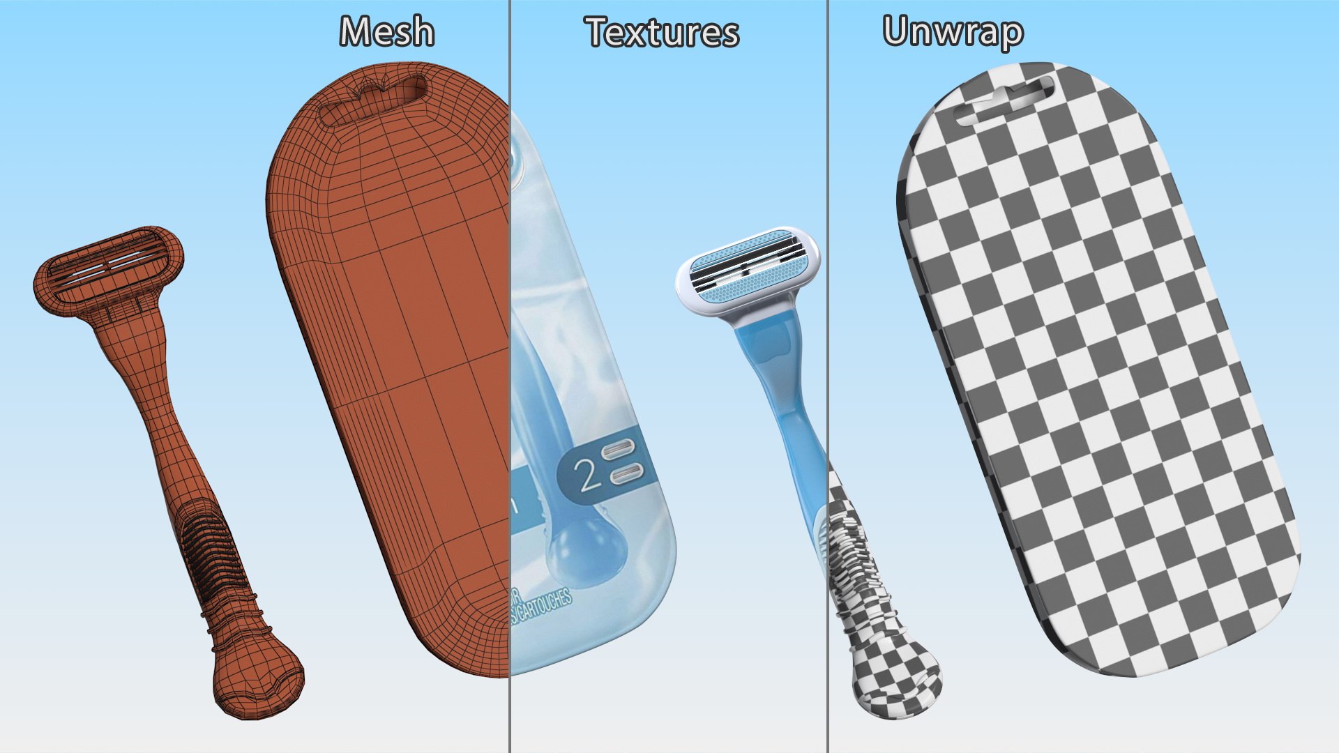 3D Razor Gillette Venus With Package - TurboSquid 2041639