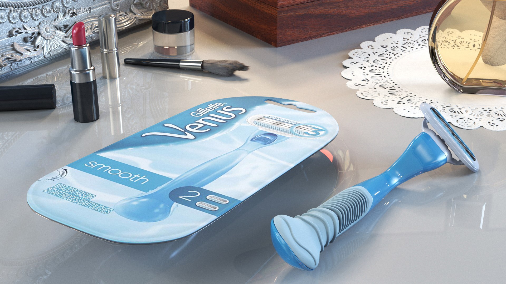3D Razor Gillette Venus with Package - TurboSquid 2041639