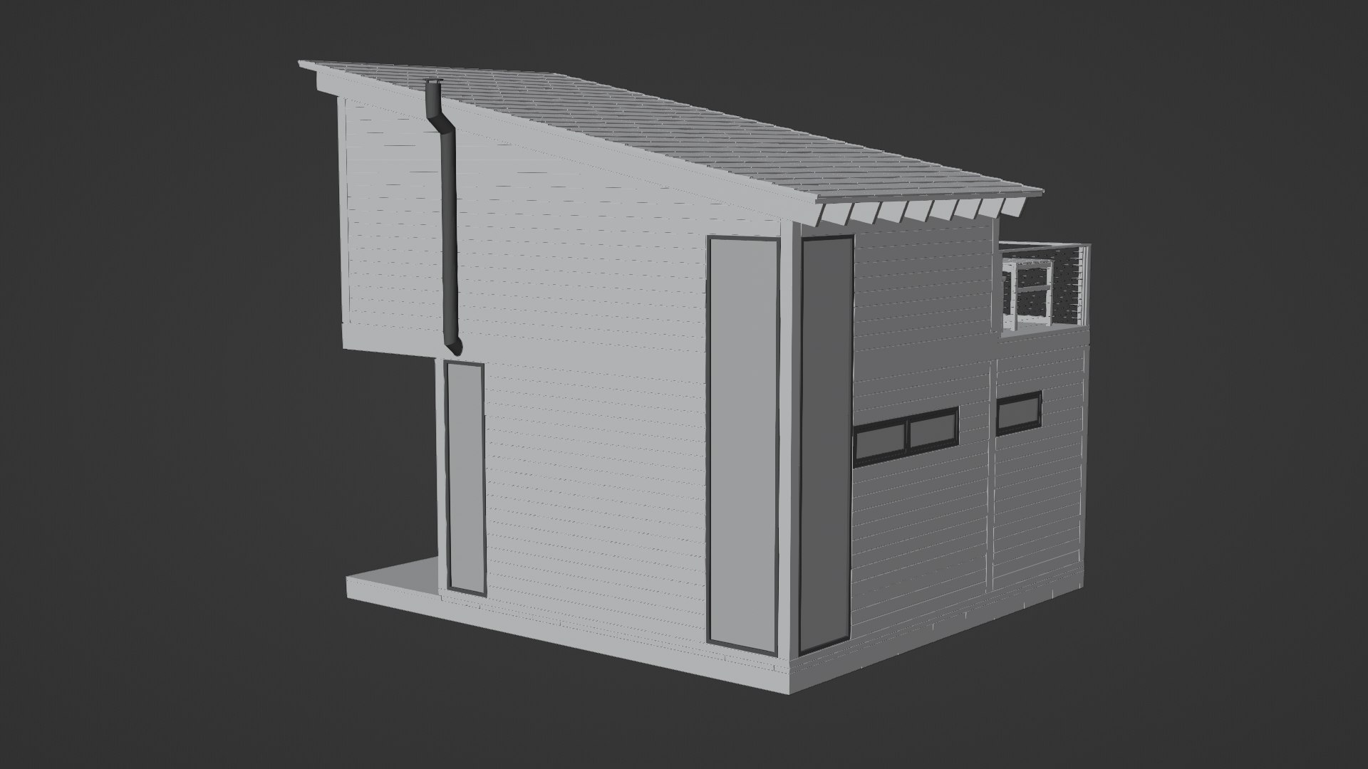 Beautiful Modern Panel House With Interior 3D Model - TurboSquid 2212970