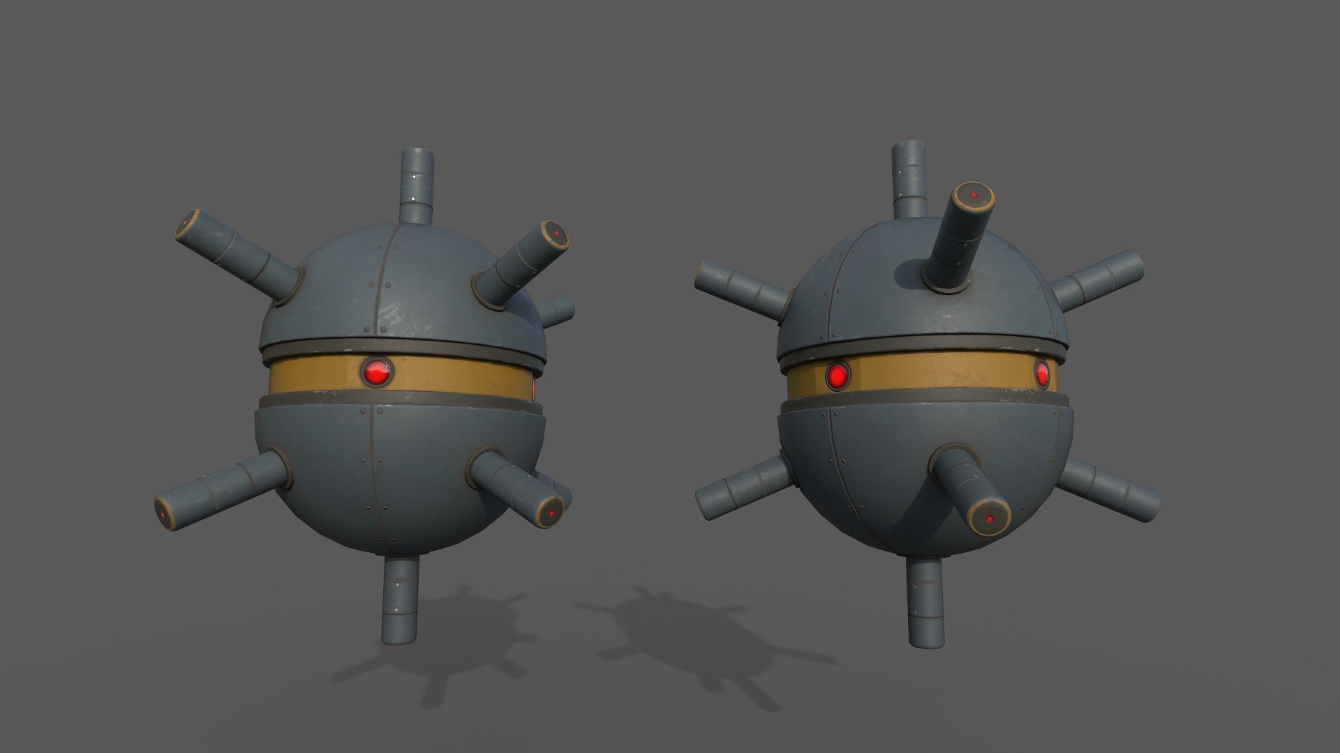 Sci-fi MinesBombs 3D Model - TurboSquid 2211585