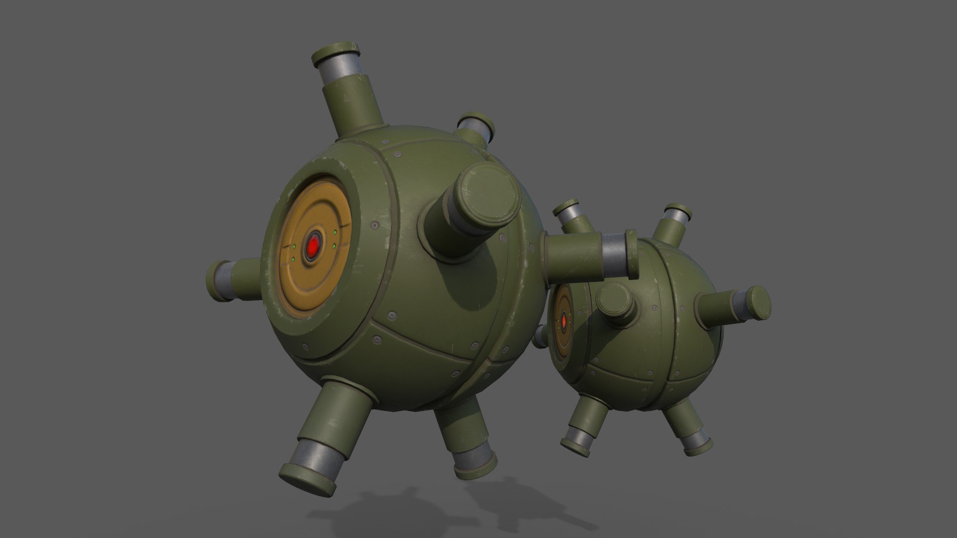 Sci-fi MinesBombs 3D Model - TurboSquid 2211585