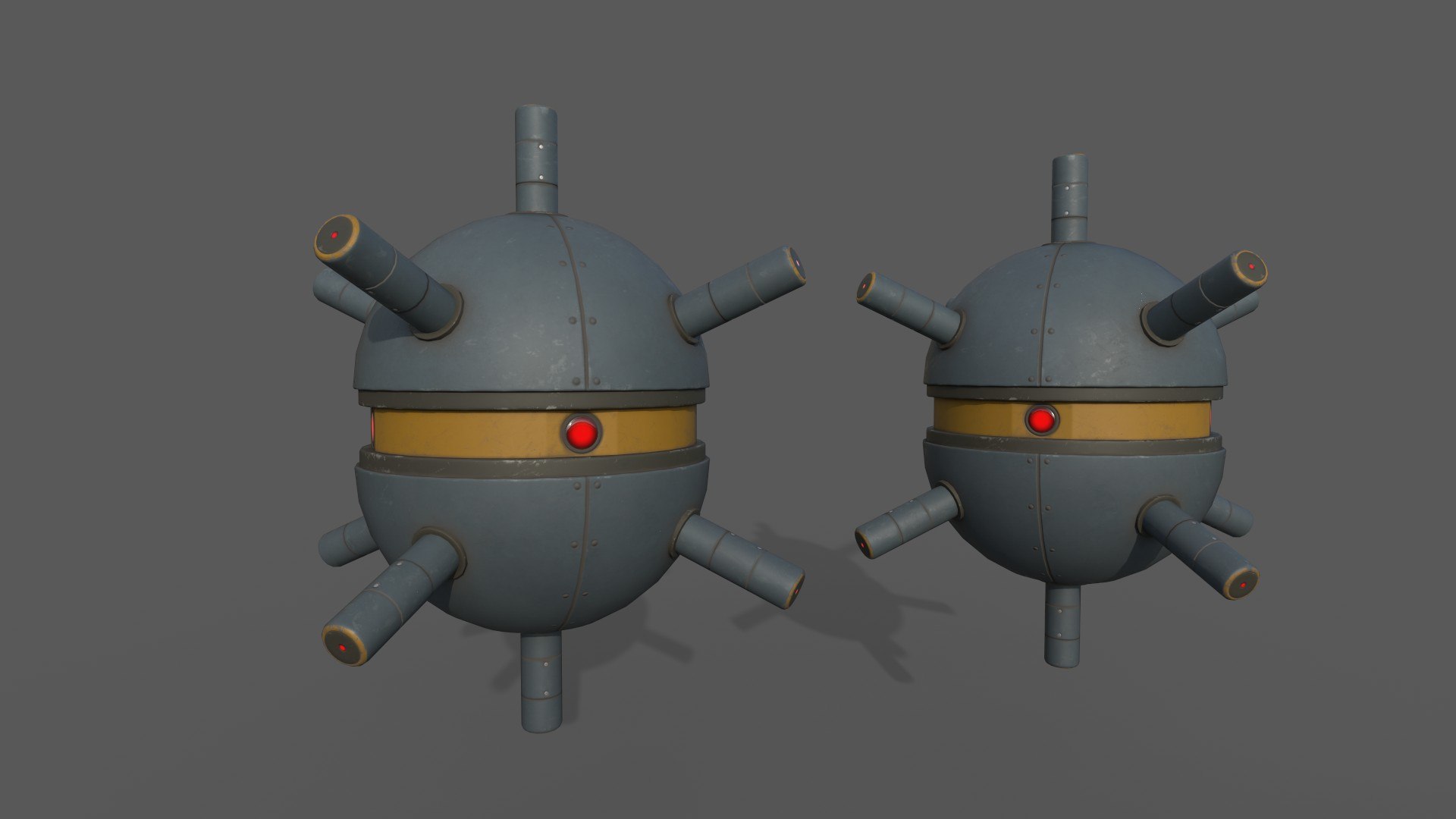 Sci-fi MinesBombs 3D Model - TurboSquid 2211585