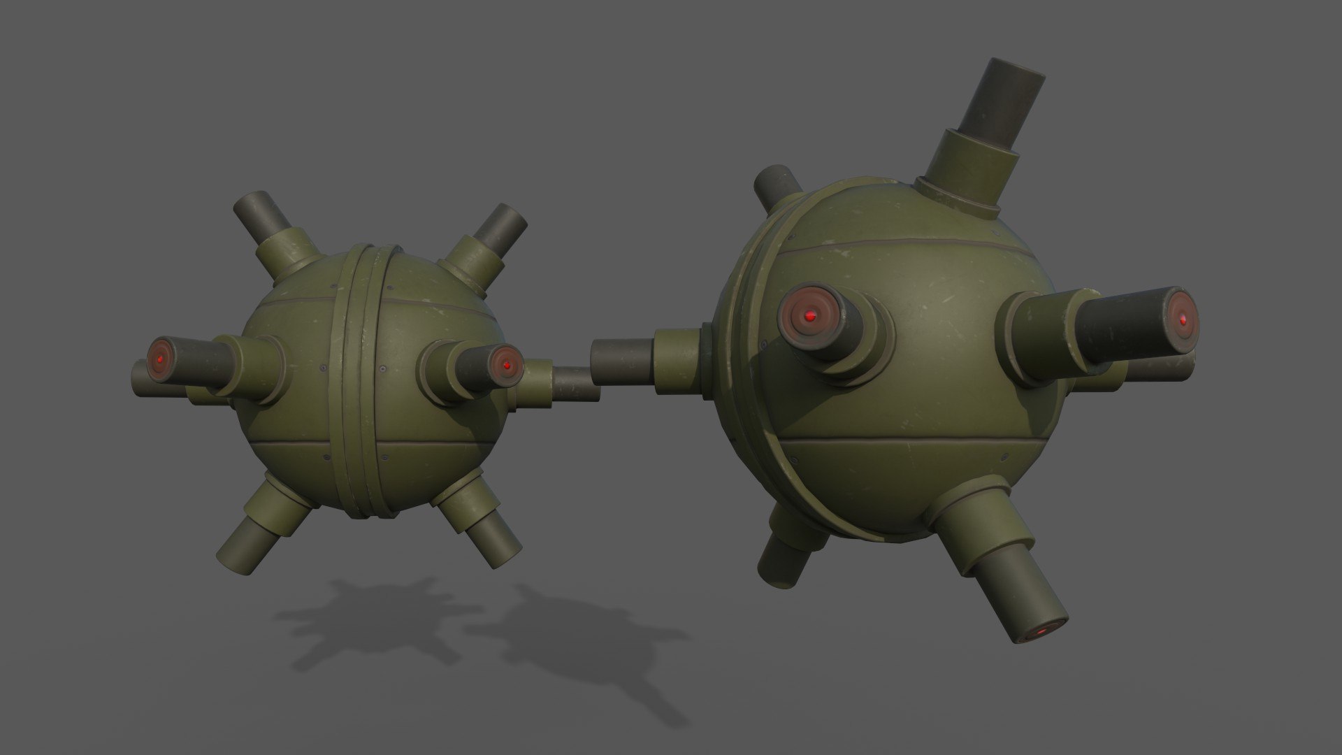 Sci-fi MinesBombs 3D Model - TurboSquid 2211585