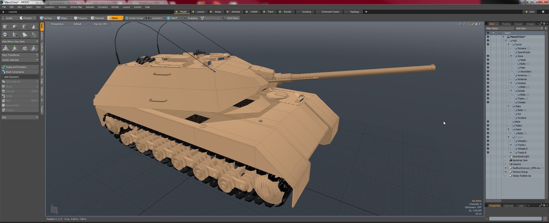 modern maus 3d obj