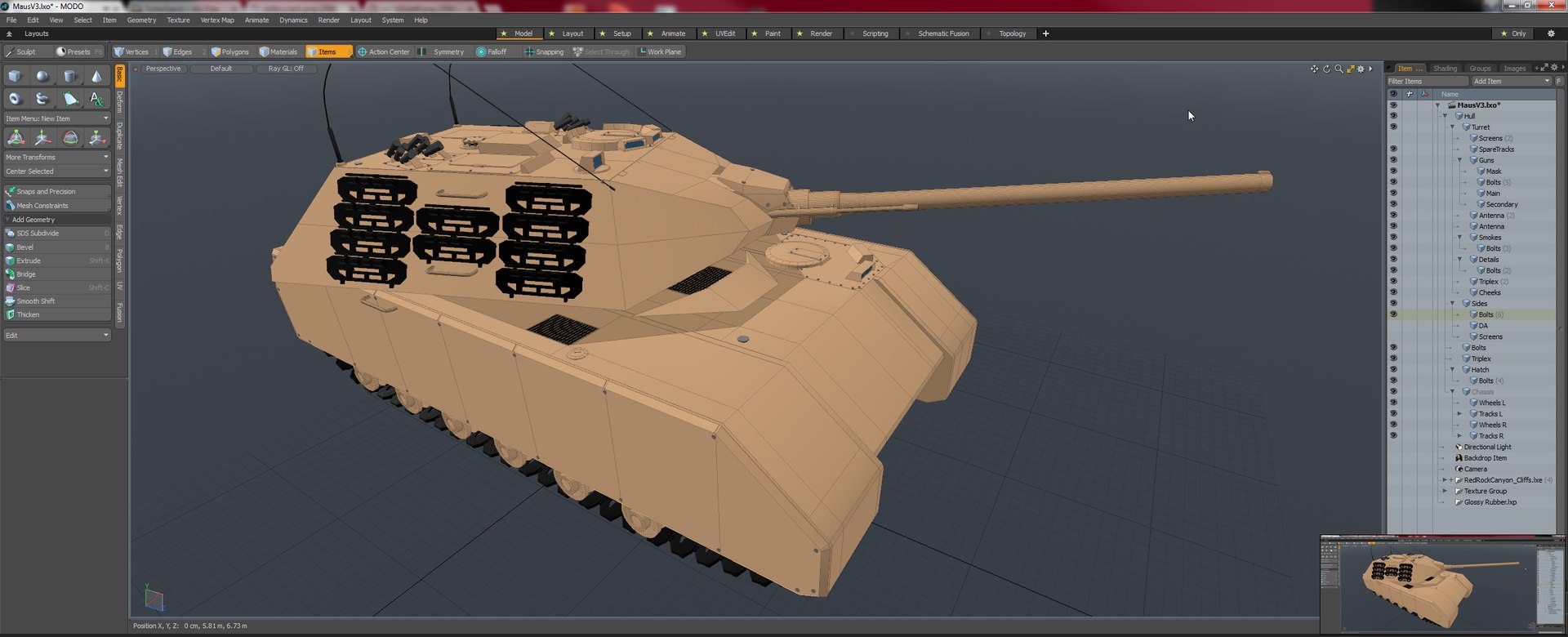 modern maus 3d obj