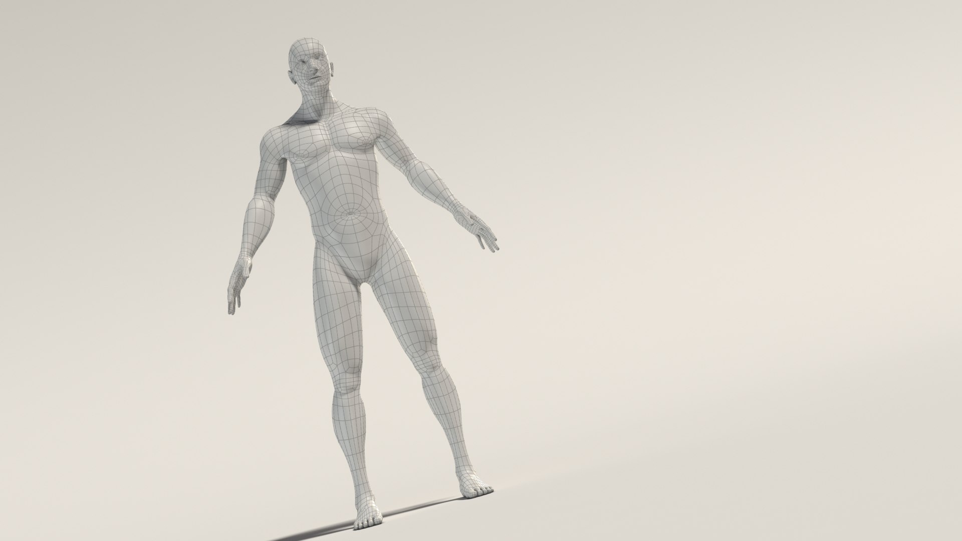 3D Base Mesh Man Muscle Model - TurboSquid 1550169