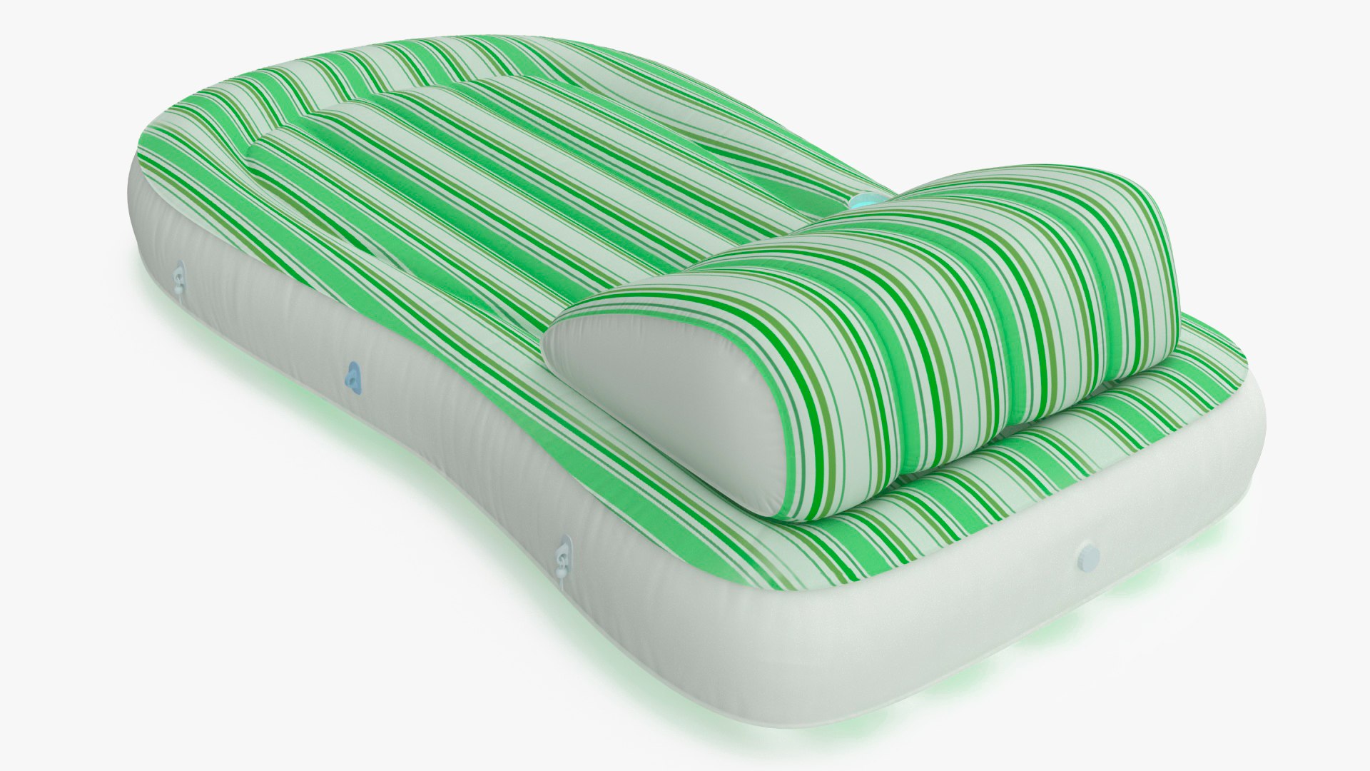 Inflatable Floating Lounge Raft With Built In Pillow 3D Model ...