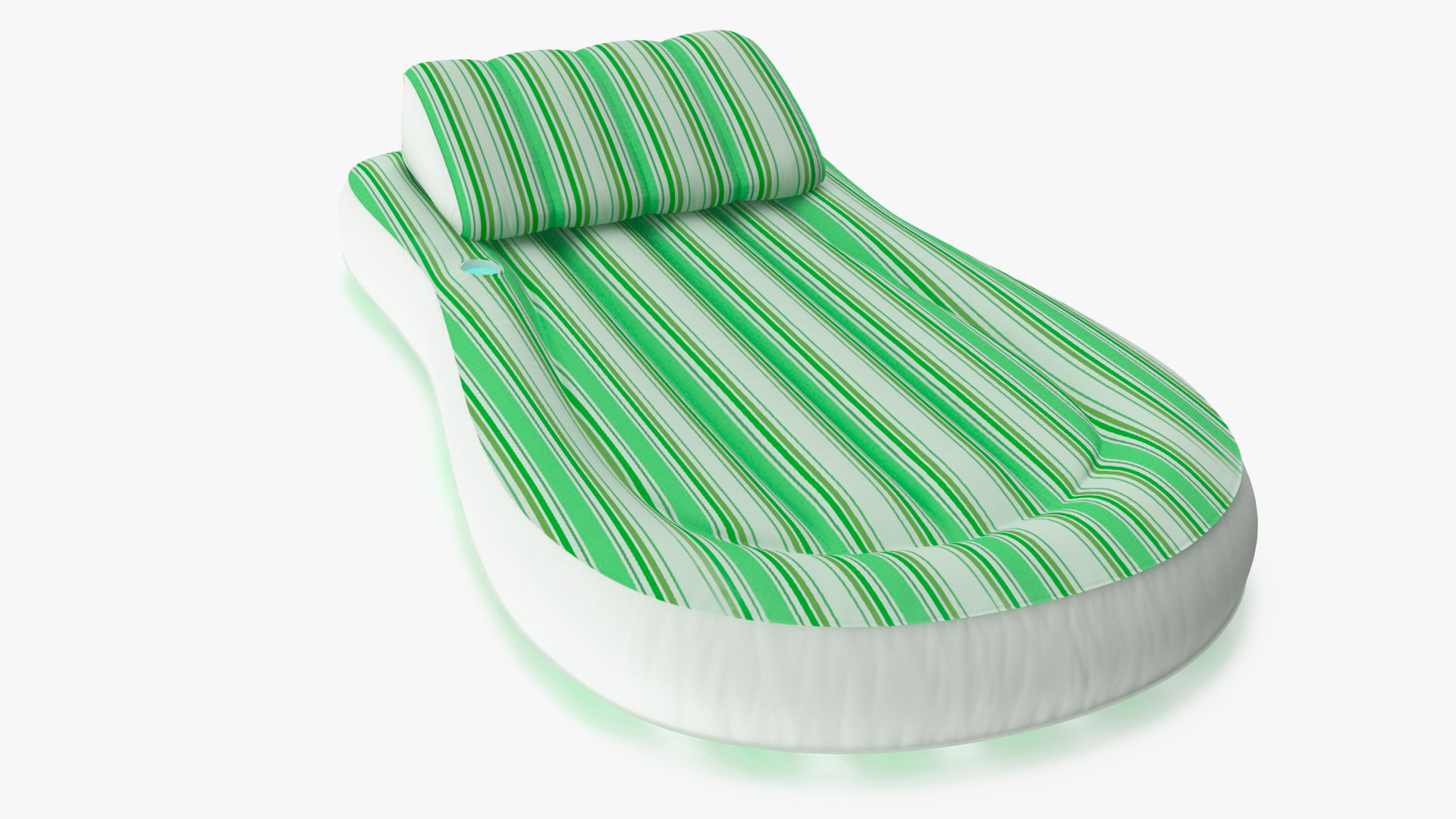 Inflatable Floating Lounge Raft With Built In Pillow 3D Model ...