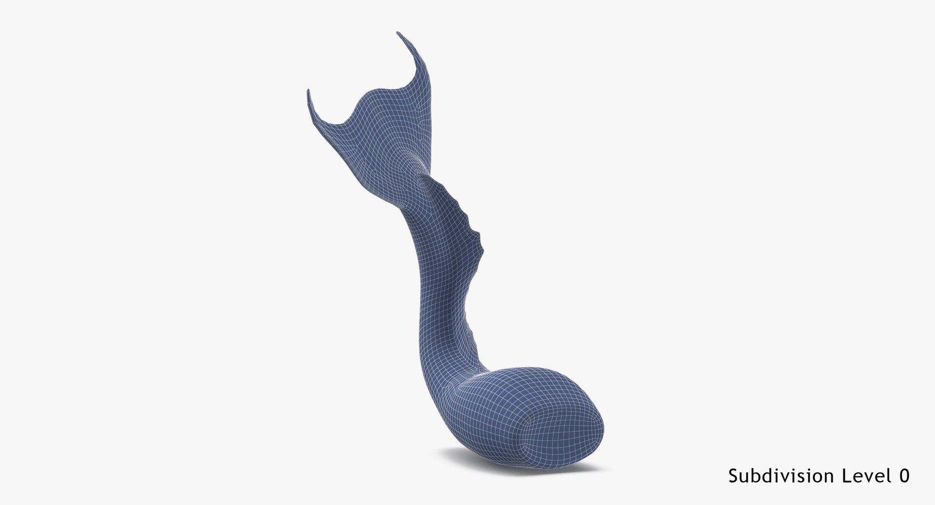 3D model mermaid tail 01 laying - TurboSquid 1243368