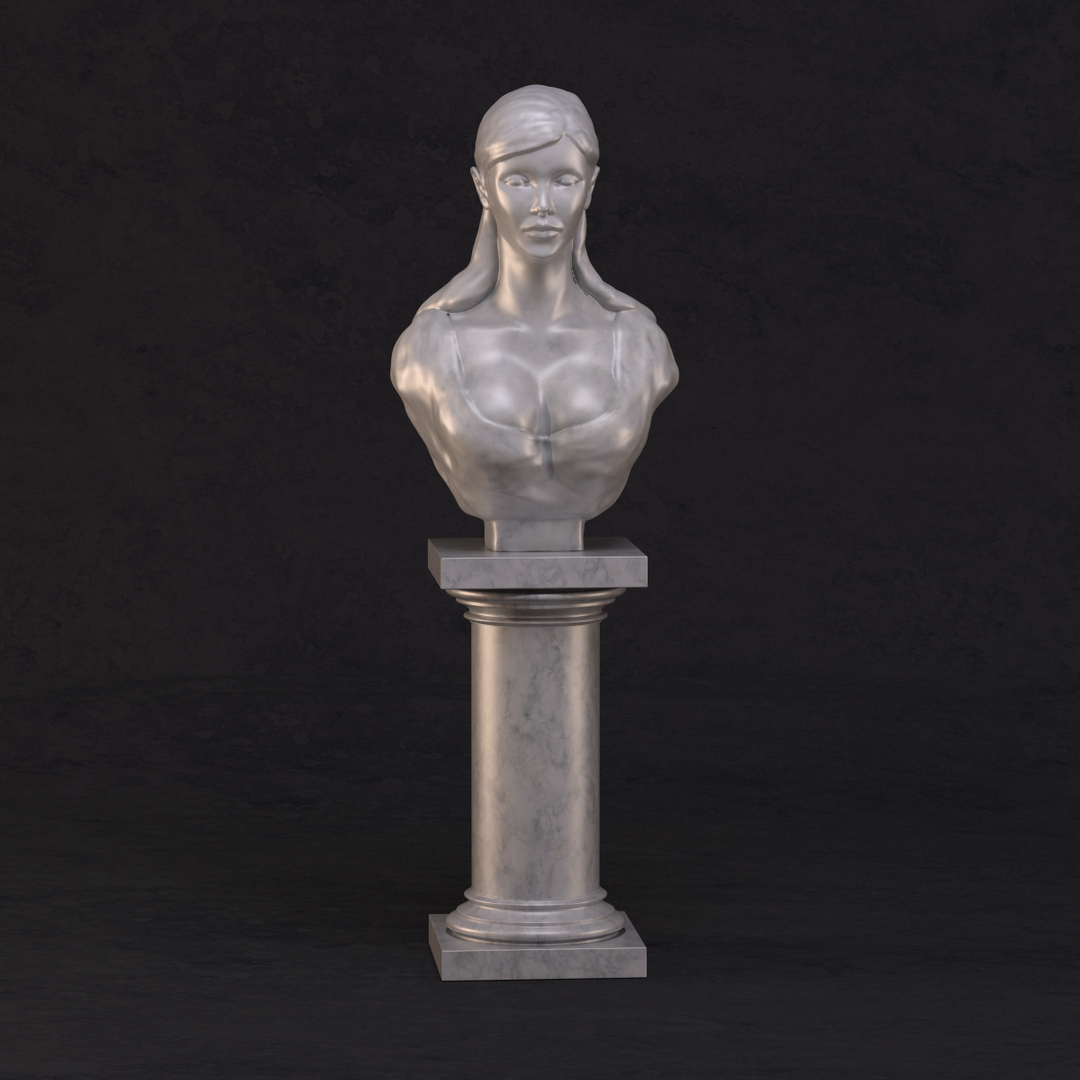 Marble Sculpture 3d Model