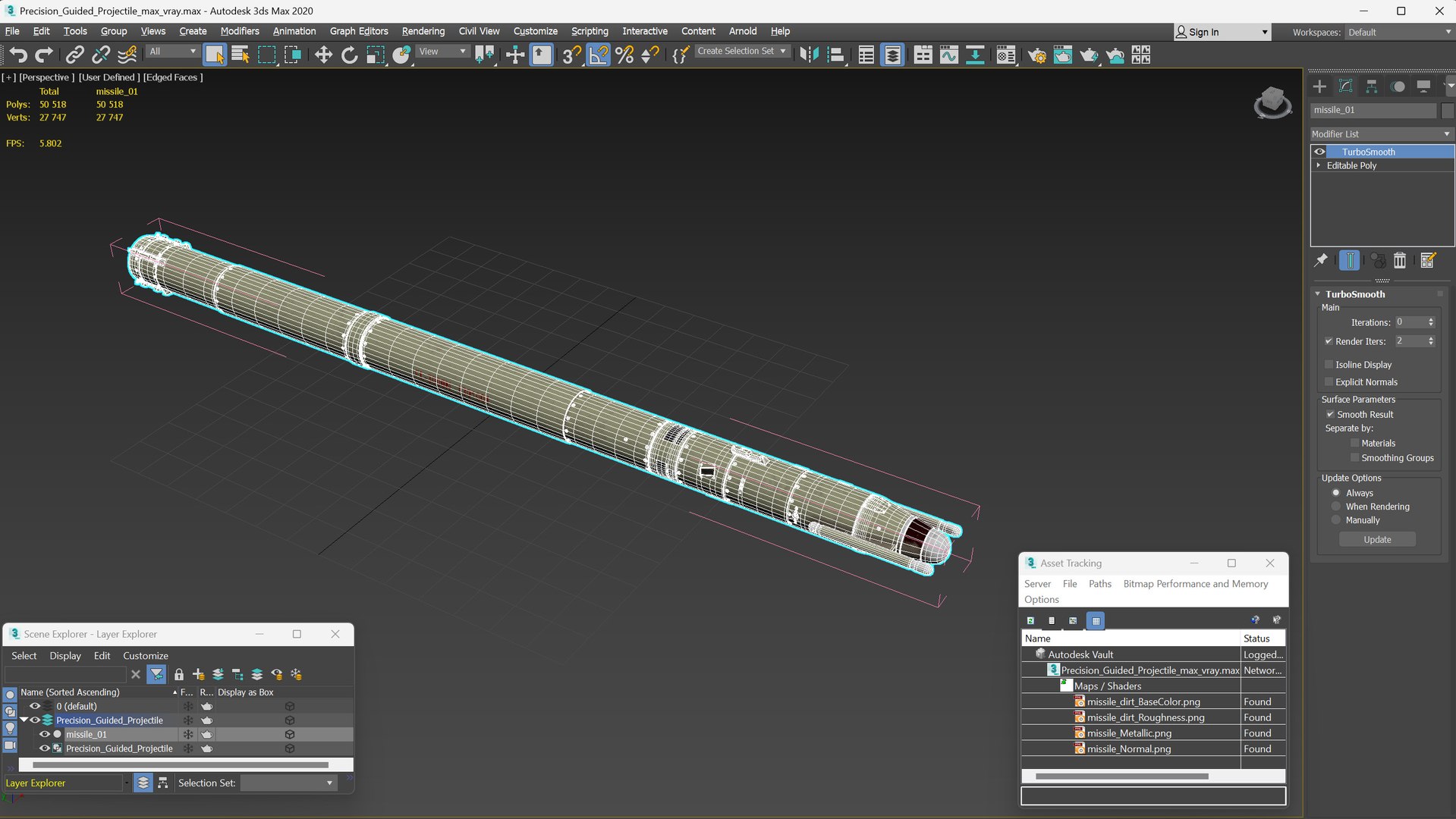 Precision Guided Projectile 3D Model - TurboSquid 2366295