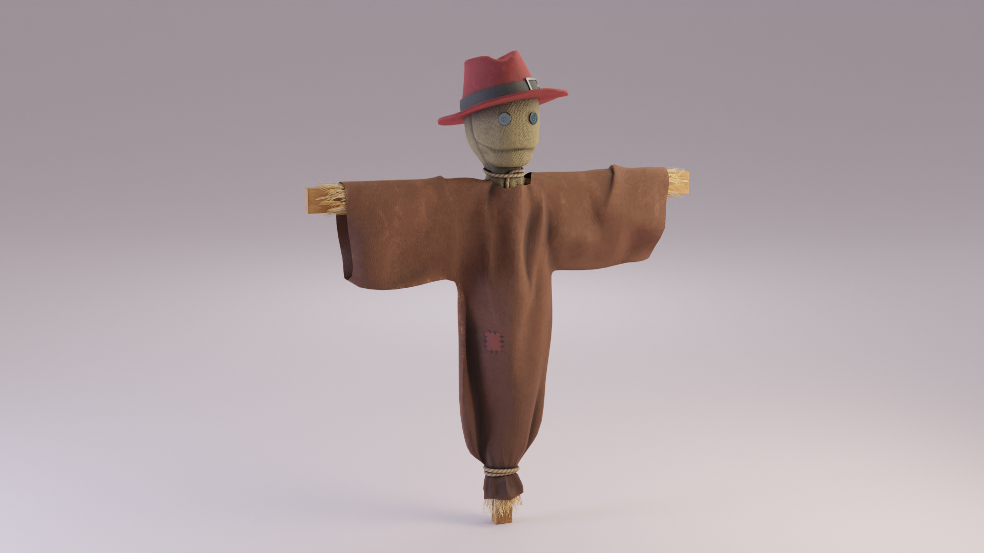 3D Model Scarecrow Crow Scare - TurboSquid 1583609