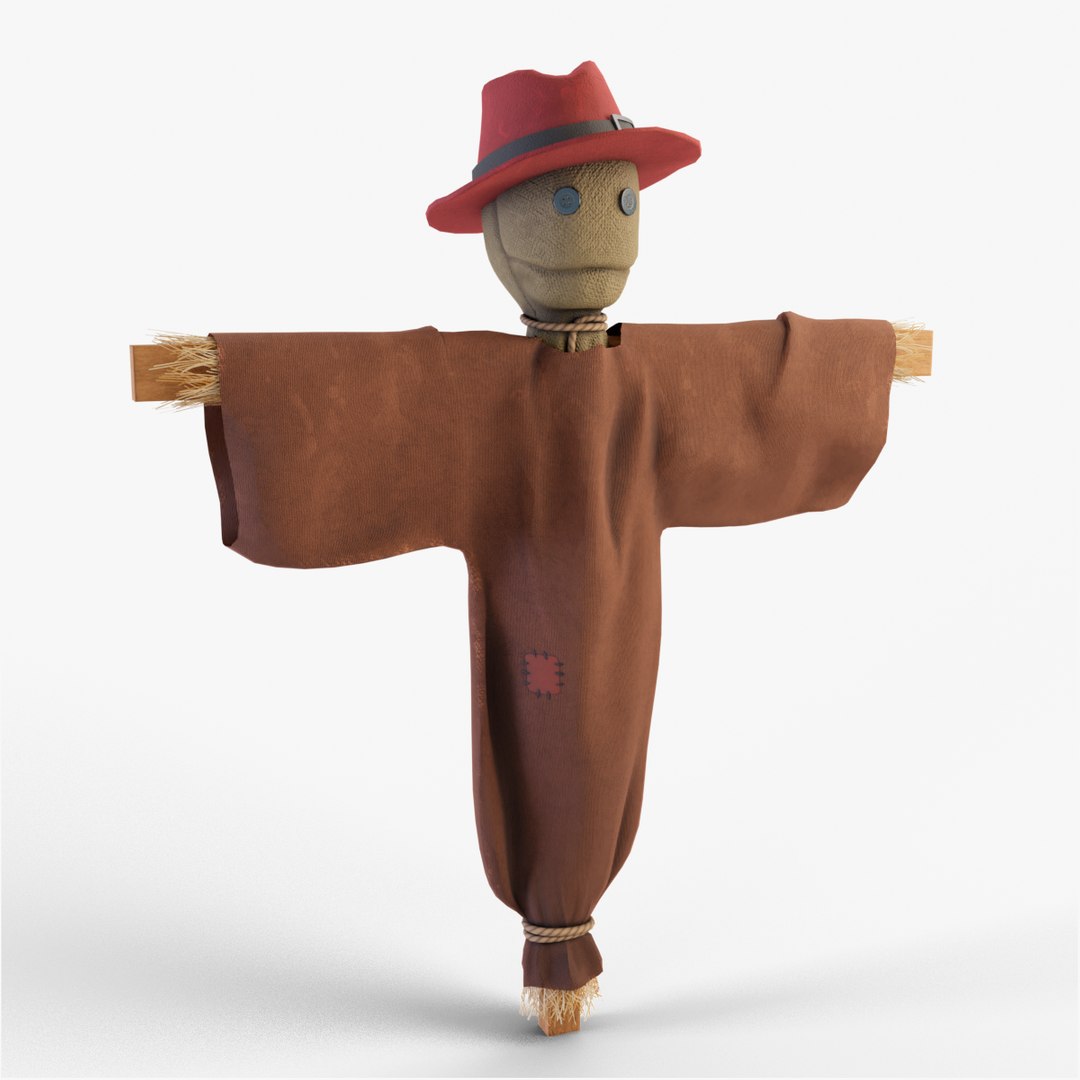 3D Model Scarecrow Crow Scare - TurboSquid 1583609