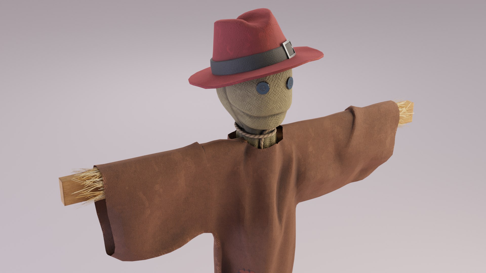 3D Model Scarecrow Crow Scare - TurboSquid 1583609