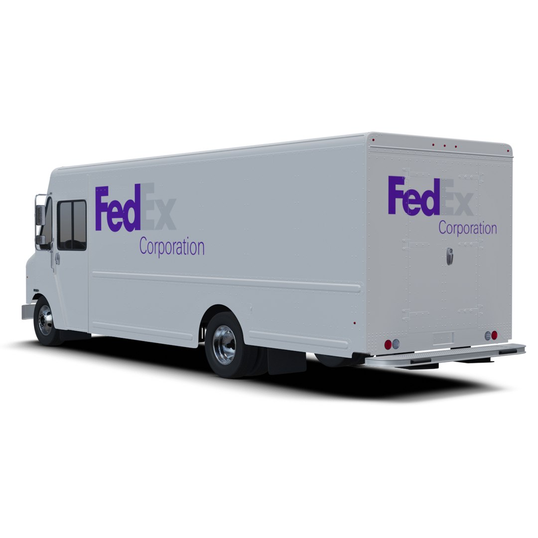 3D Model Fedex Corporation Delivery Step Van - TurboSquid 1410394