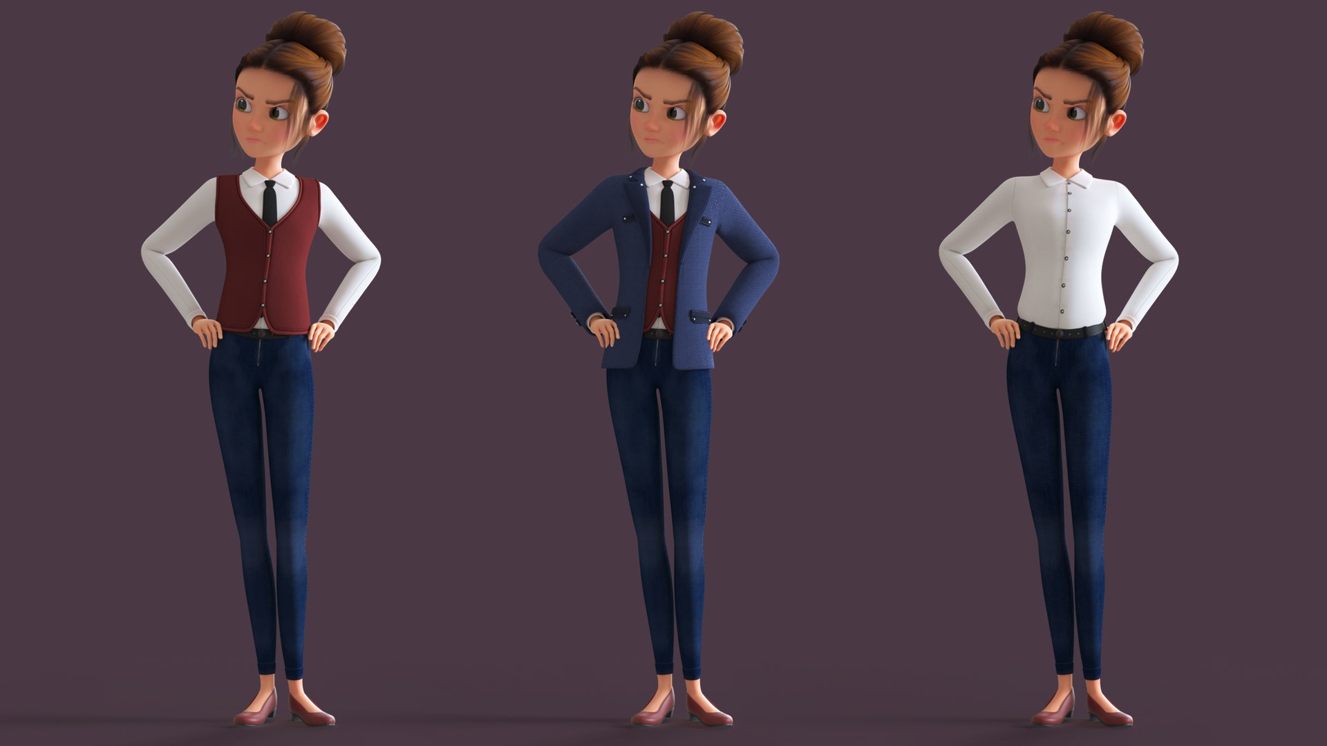 3D CARTOON MOTHER 3 - Rigged WOMAN Model - TurboSquid 1997228