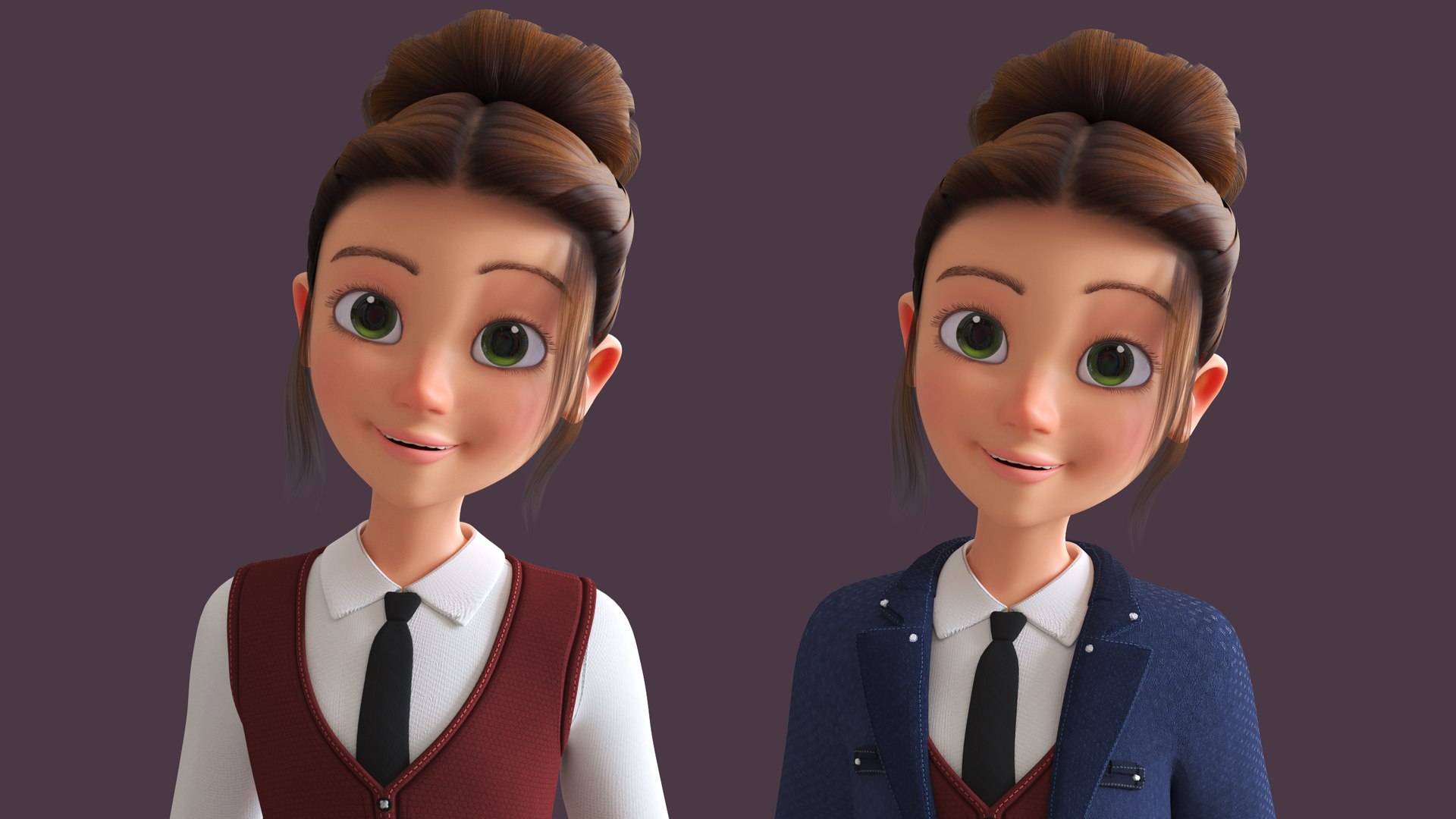 3D CARTOON MOTHER 3 - Rigged WOMAN Model - TurboSquid 1997228