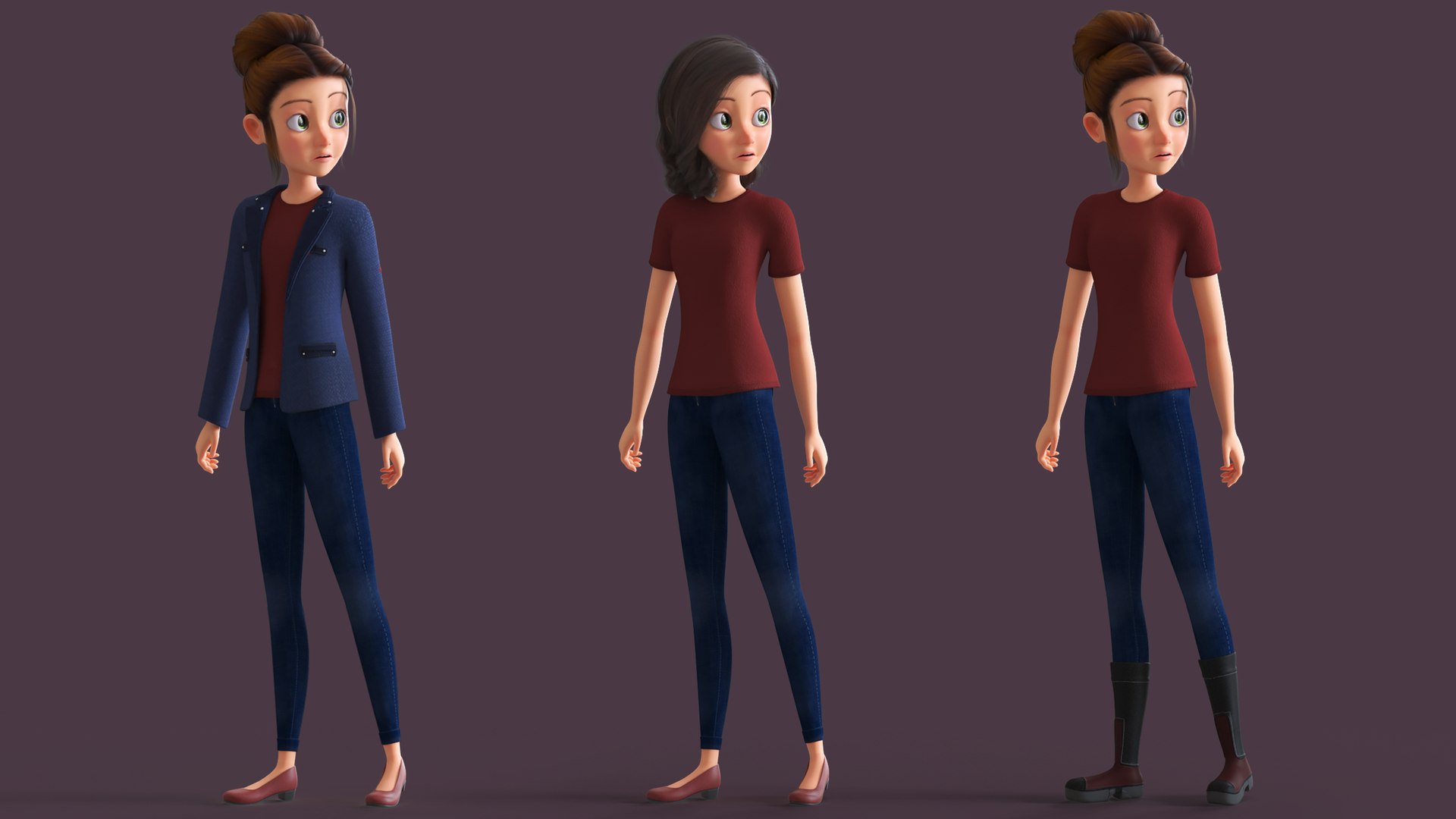 3D CARTOON MOTHER 3 - Rigged WOMAN model - TurboSquid 1997228