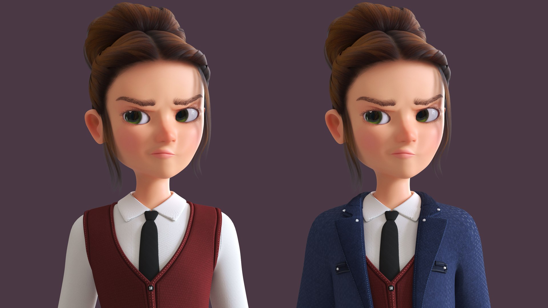 3D CARTOON MOTHER 3 - Rigged WOMAN Model - TurboSquid 1997228