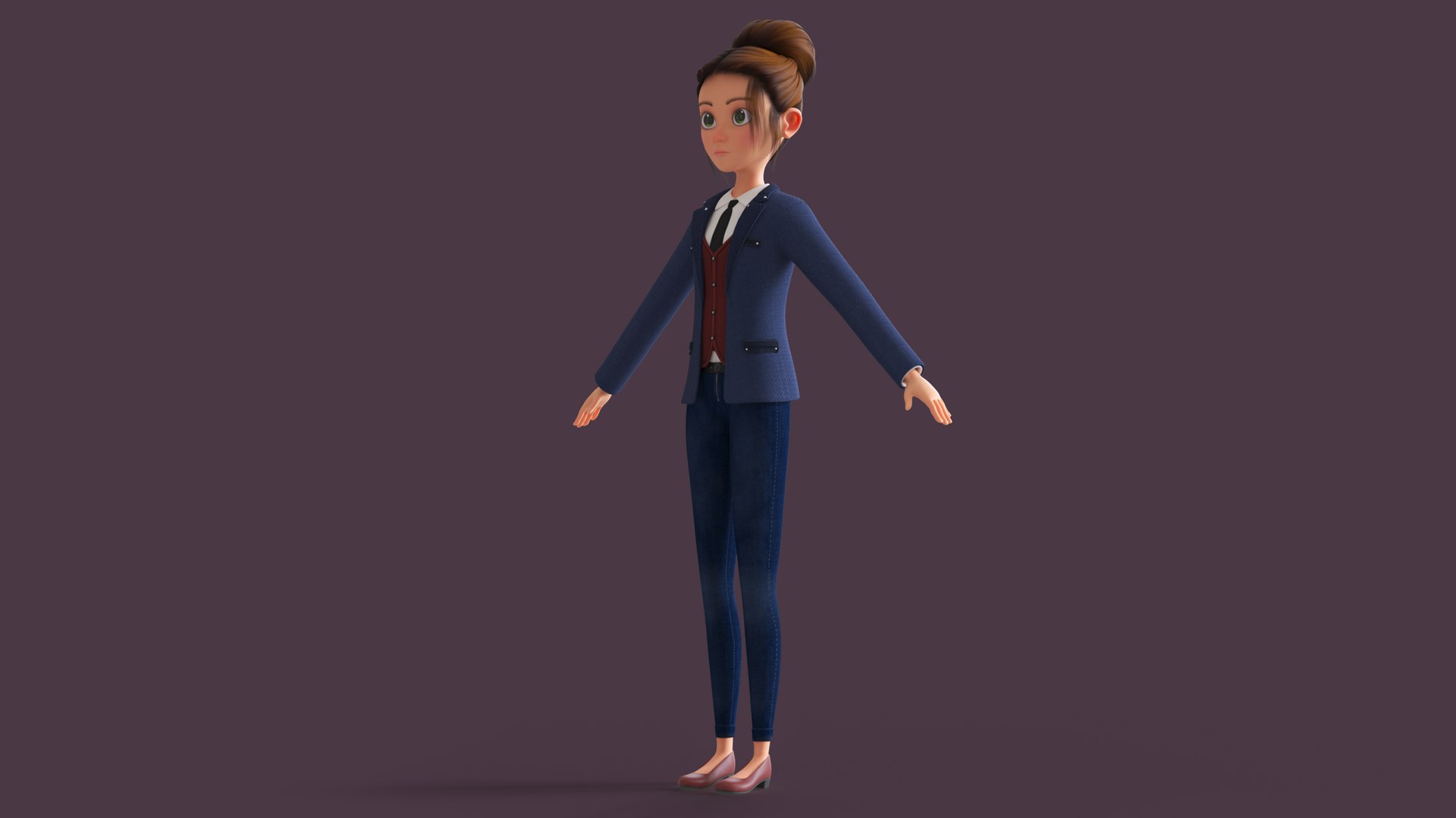 3D CARTOON MOTHER 3 - Rigged WOMAN Model - TurboSquid 1997228