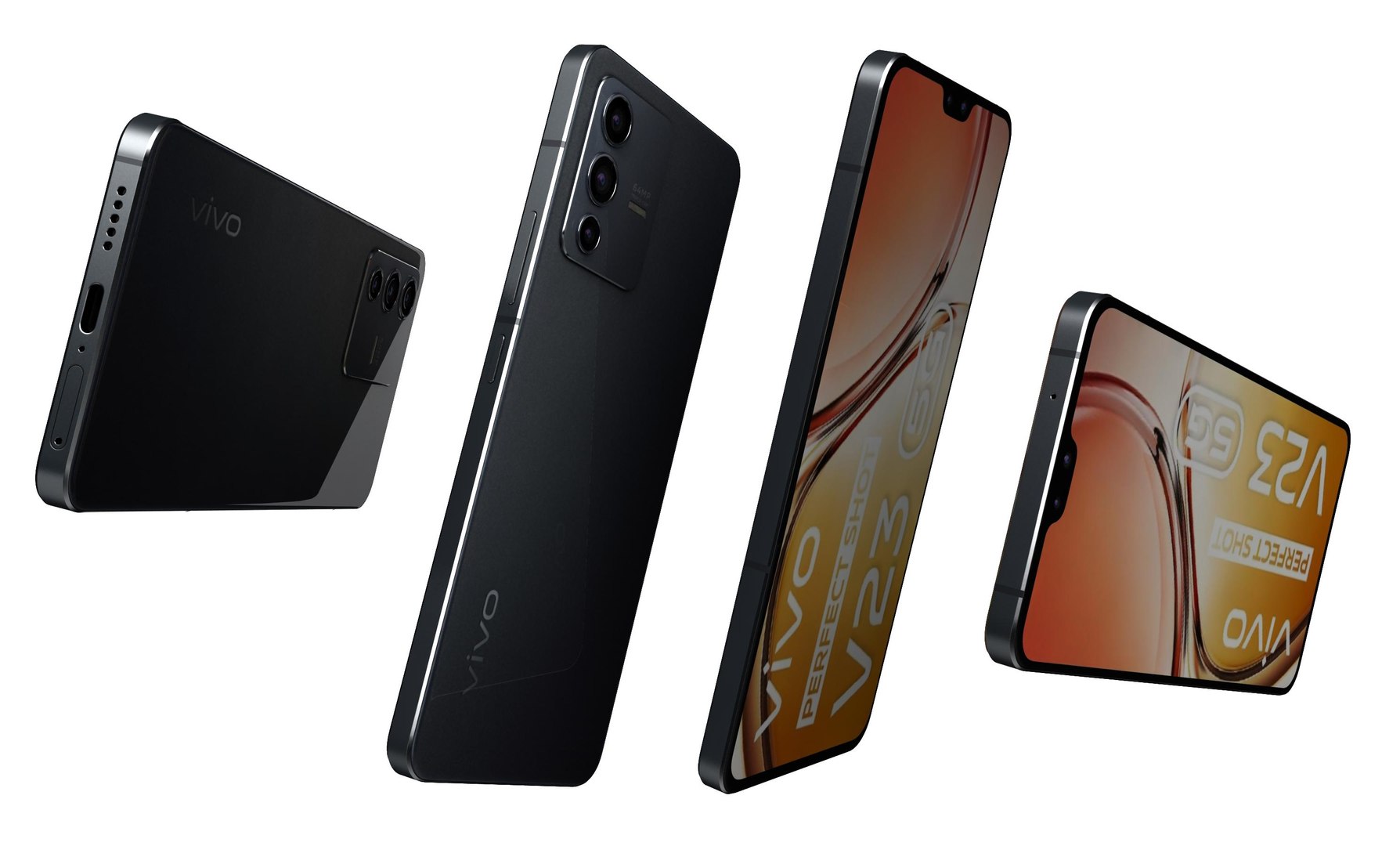 3D Vivo V23 5G Black Model - TurboSquid 1985893