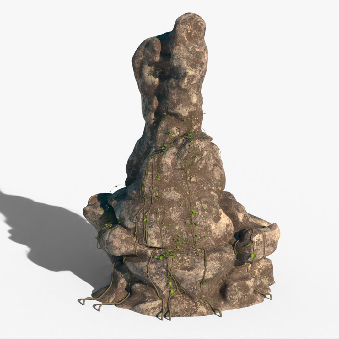 3D 4K realistic Rock Ivy Low-poly 3D model - TurboSquid 2088024