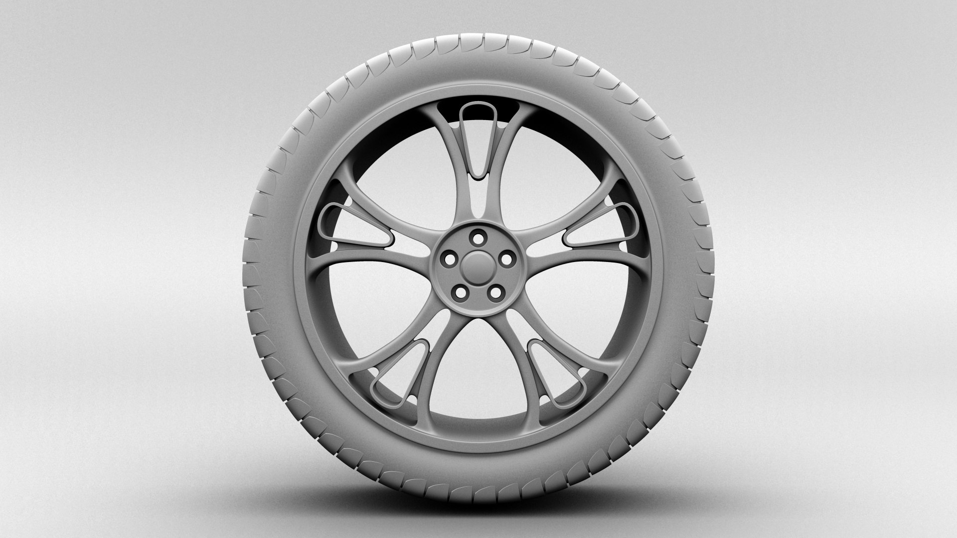 Car Wheel 3D Model - TurboSquid 1344058
