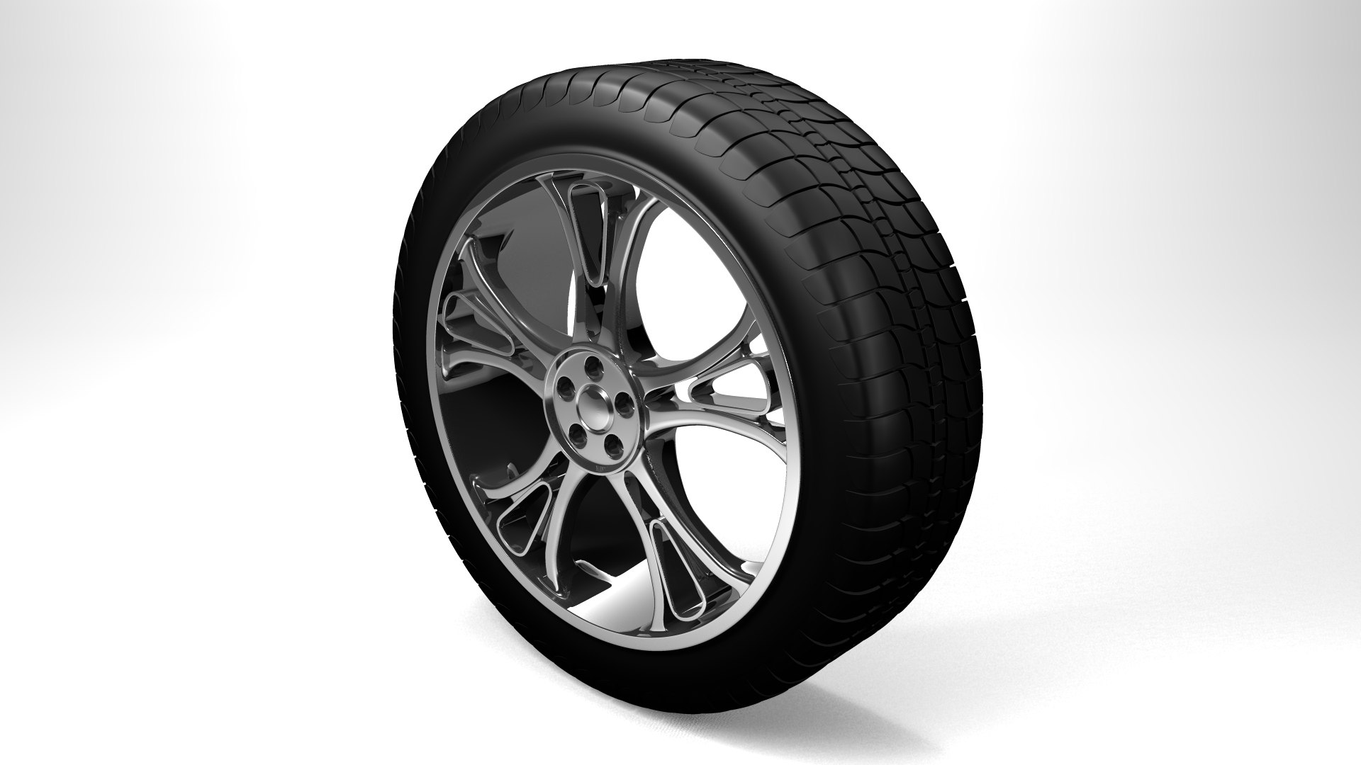 Car Wheel 3D Model - TurboSquid 1344058