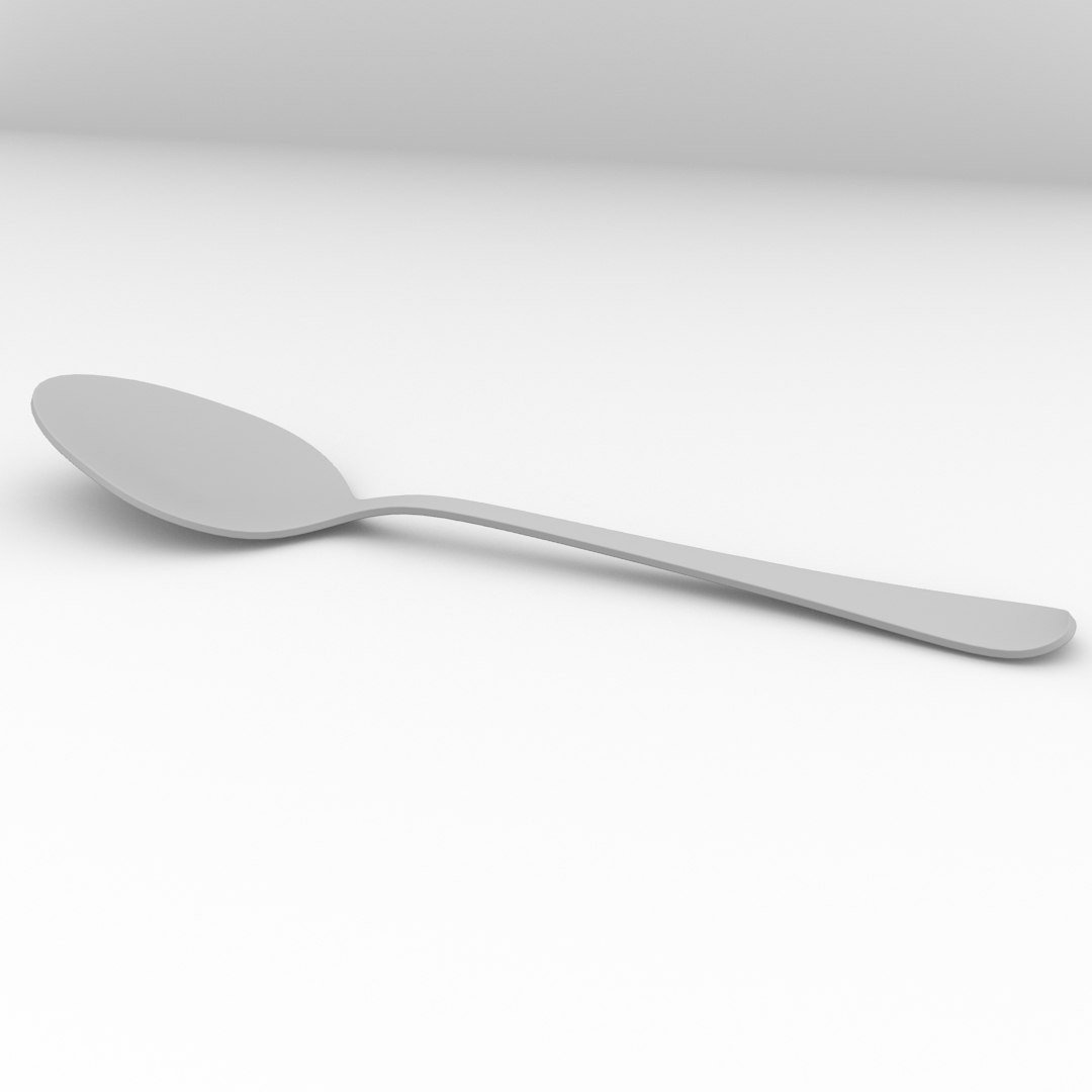 3d Model Of Spoon