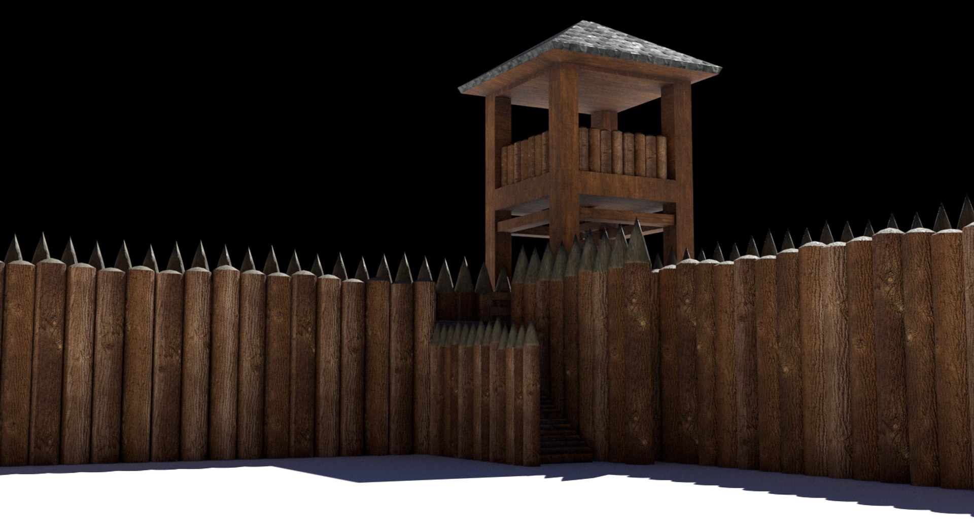 3D Modular Fort Fortress Model - TurboSquid 1416068