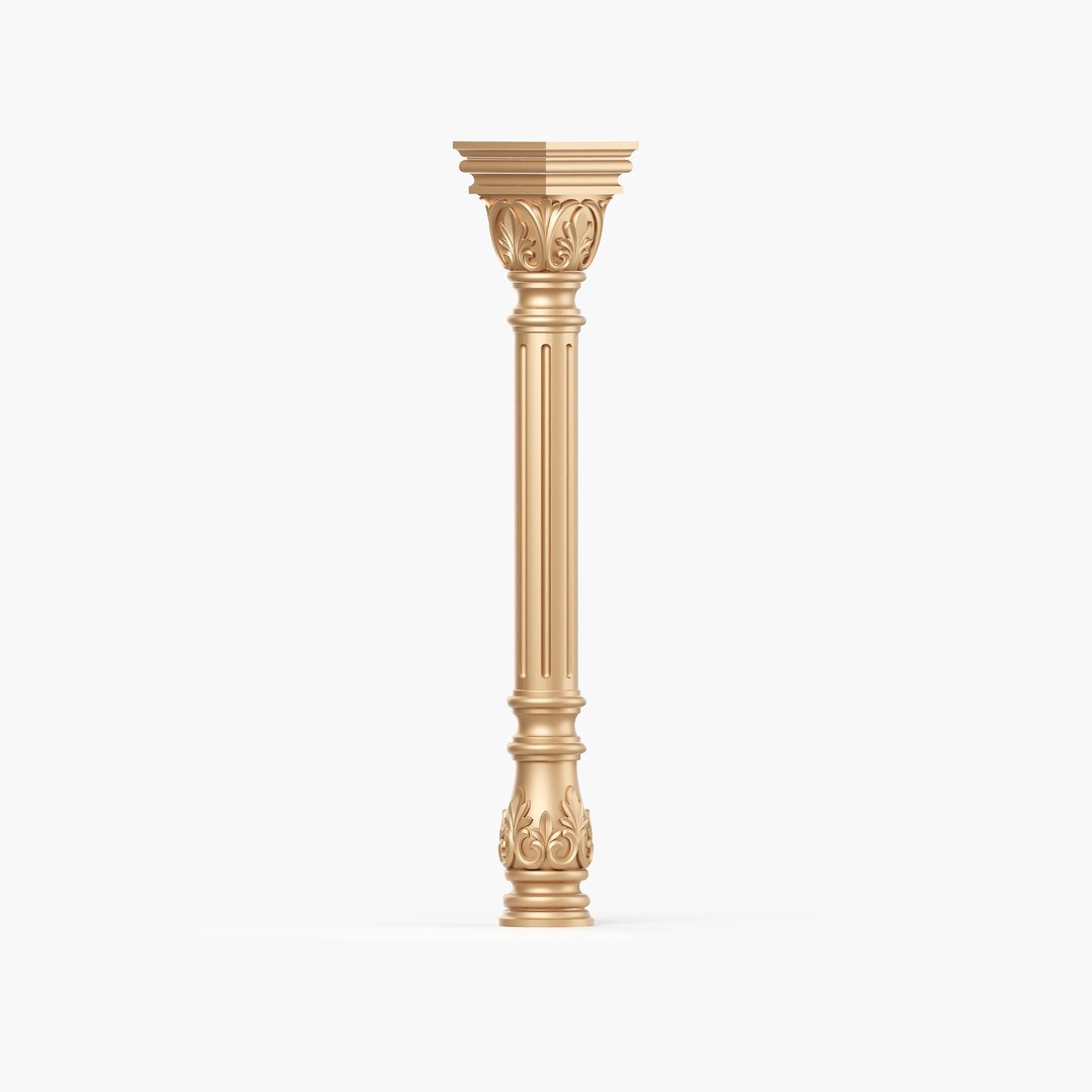 Architectural Column Carved 3D Model - TurboSquid 2027027