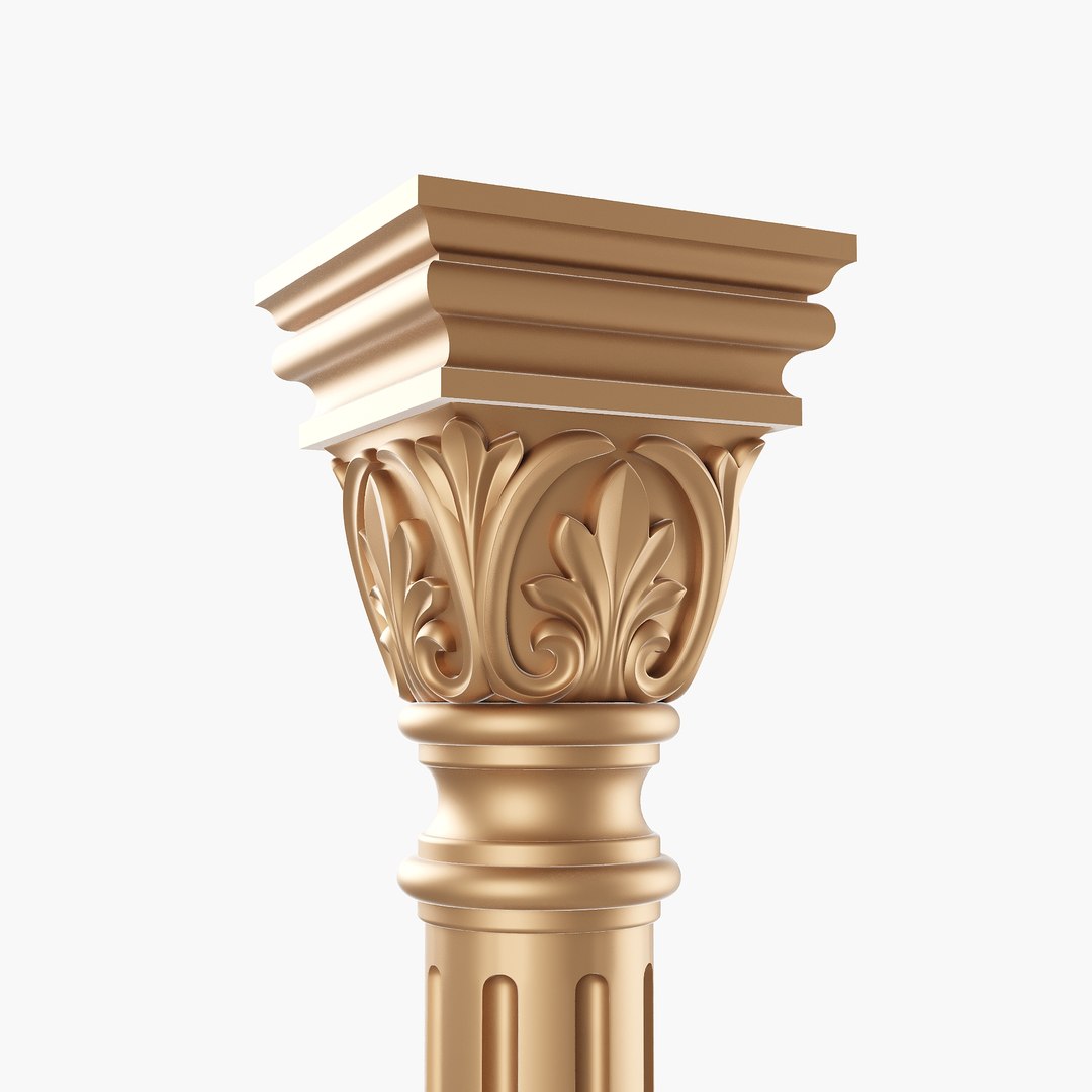 Architectural Column Carved 3D Model - TurboSquid 2027027