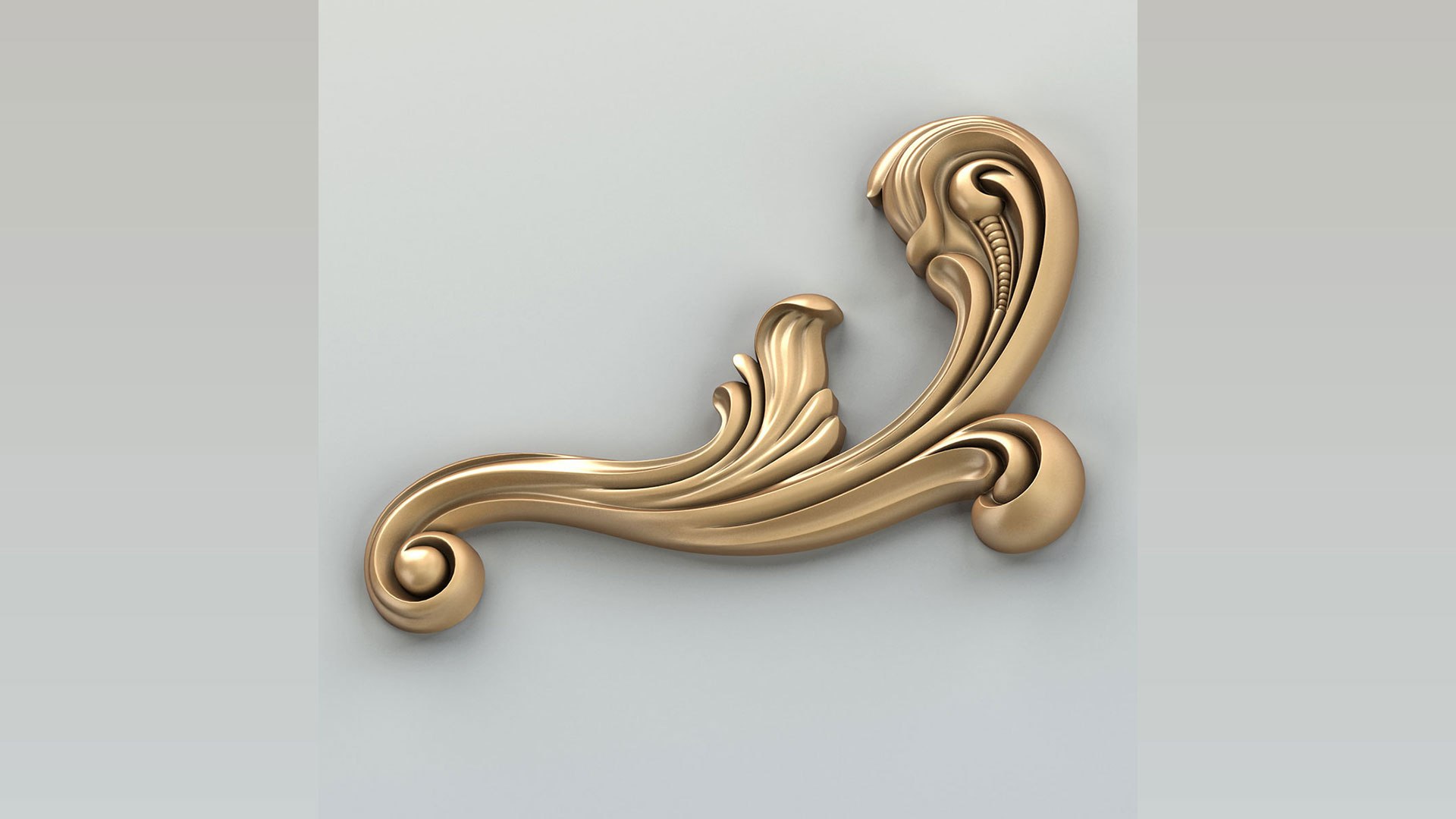 Carved decor horizontal 043 3D - TurboSquid 2041529