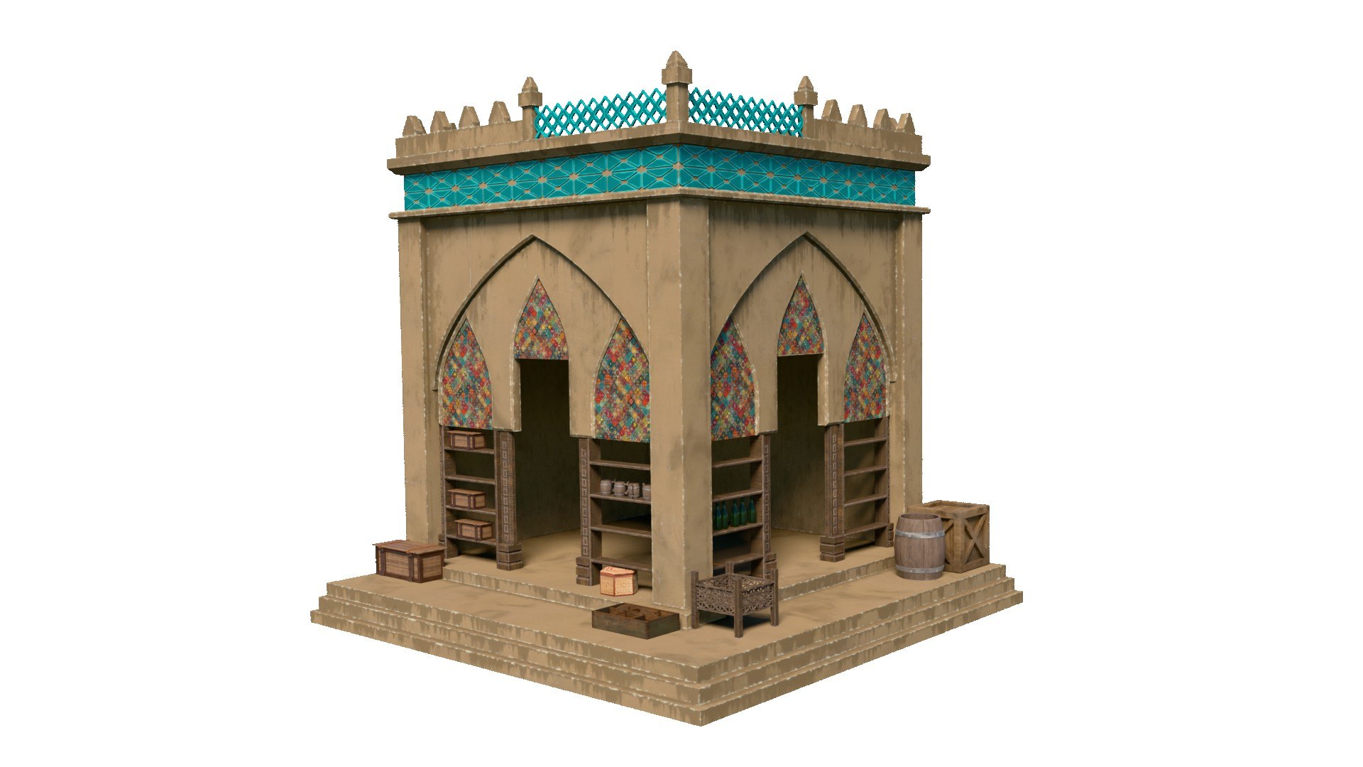 Ancient Arabic Shop 13 3D Model - TurboSquid 2253929